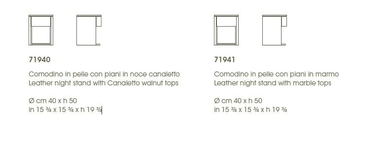 SIDE VIBE Bedside table By Giorgetti | design Carlo Colombo