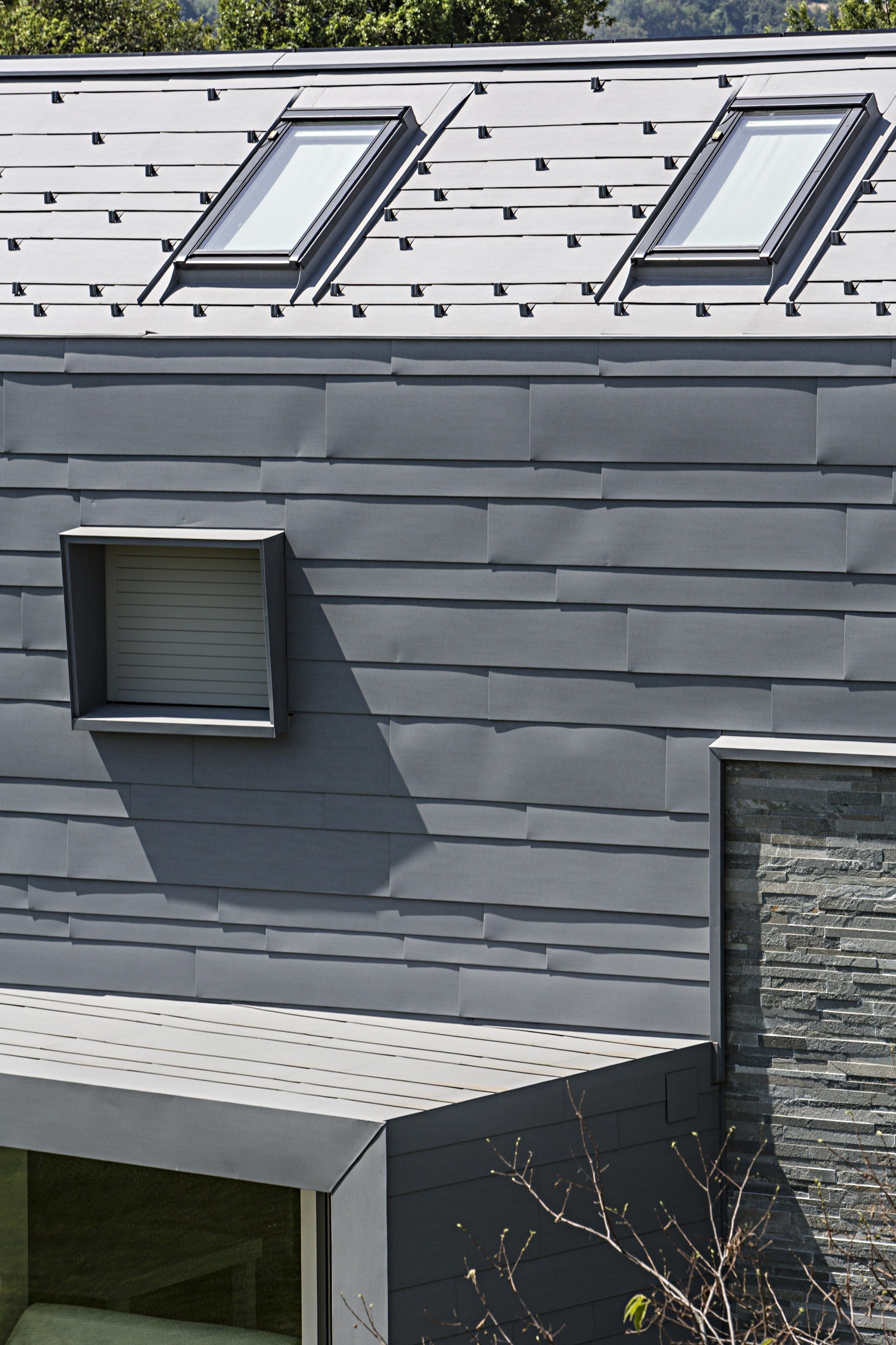 Aluminum slats for ventilated facades SIDING By PREFA ITALIA