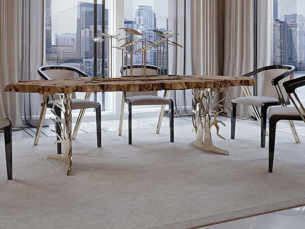 SIDNEY Rectangular briar dining table By Bizzotto Italia | design ...