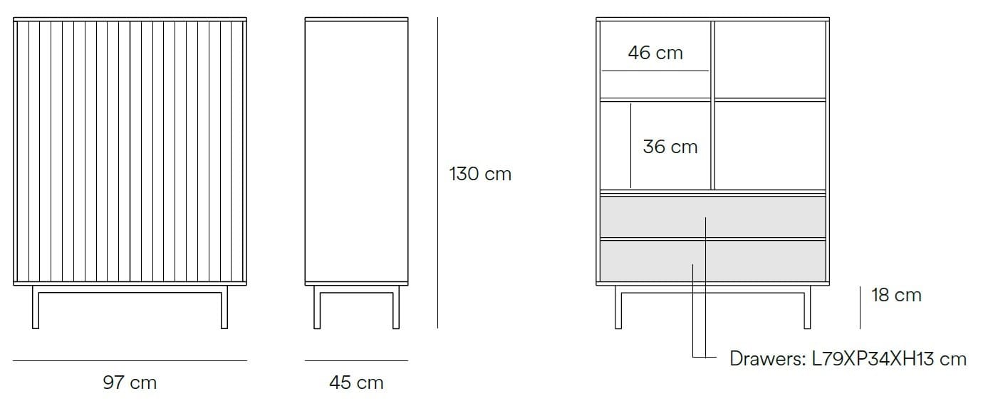 SIERRA | Highboard By TEULAT design Cambres Design