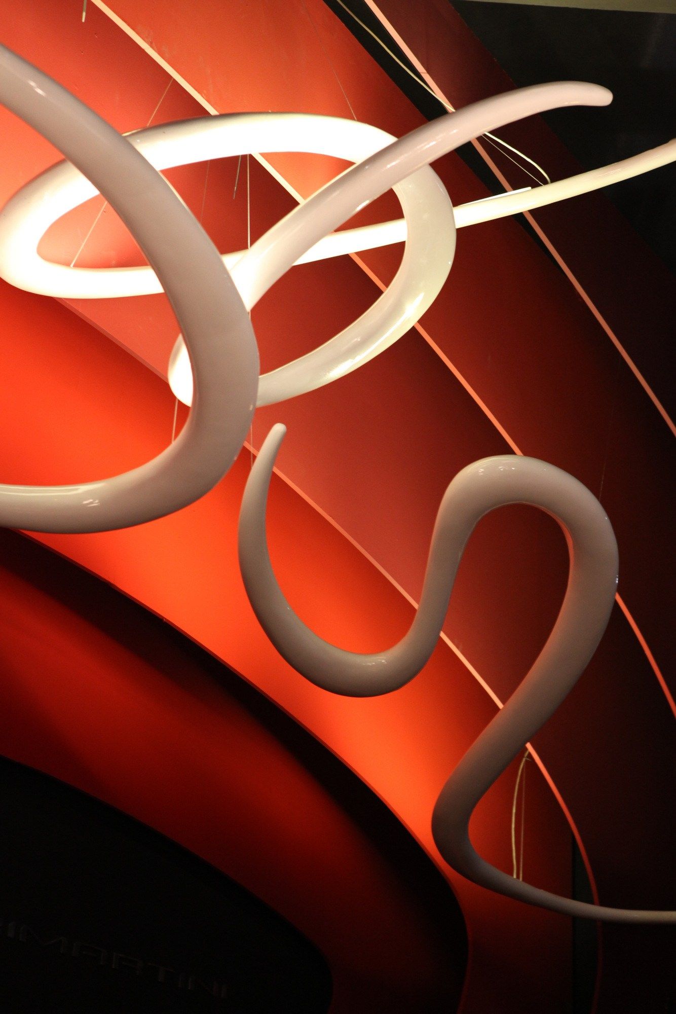 LED glass-fibre pendant lamp SIGNS By CEDRIMARTINI