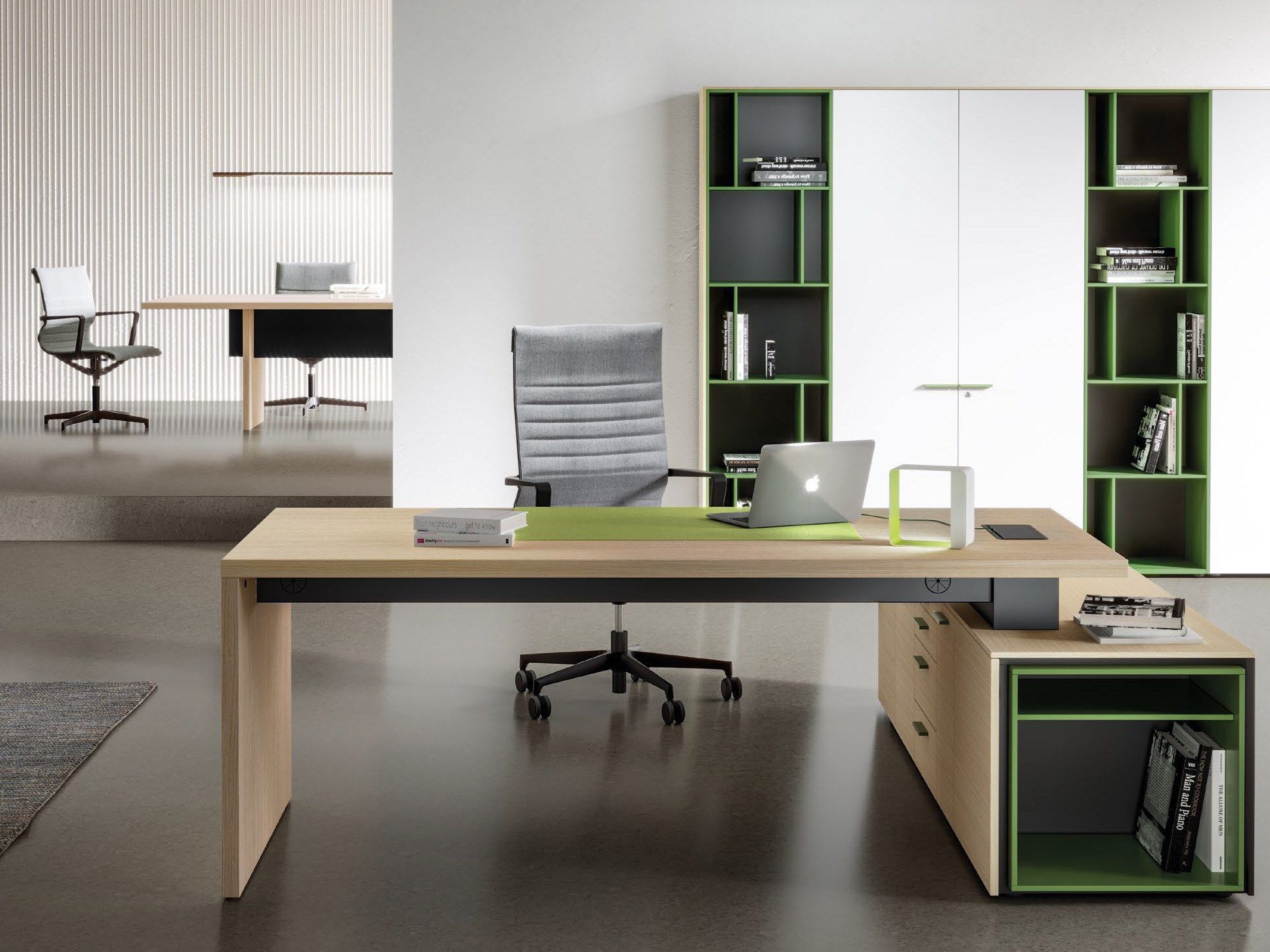 SILE Executive desk with shelves By Bralco | design Monica Fernandes ...
