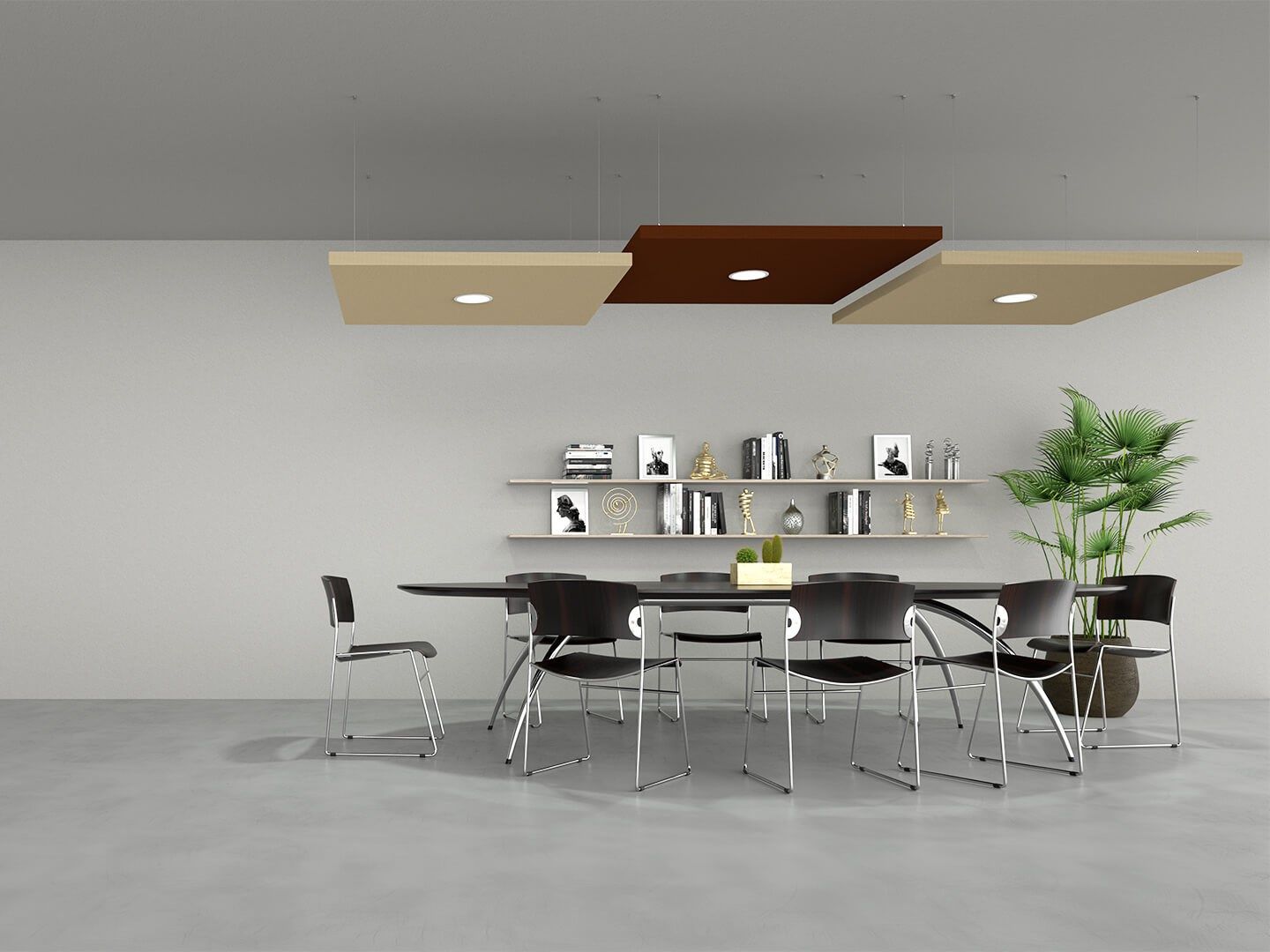 SILENTE | Hanging acoustic panel with Integrated Lighting By Caruso ...