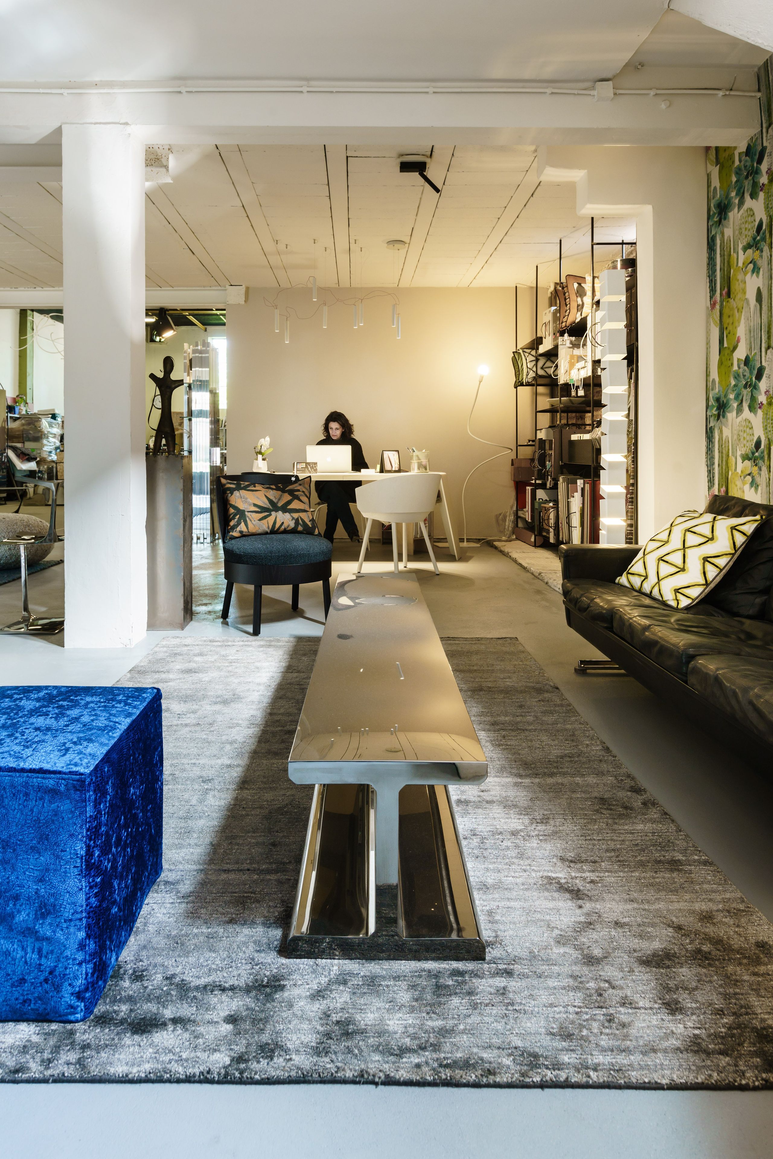 Solid-color rectangular rug SILKY Luxury Collection By Angelo