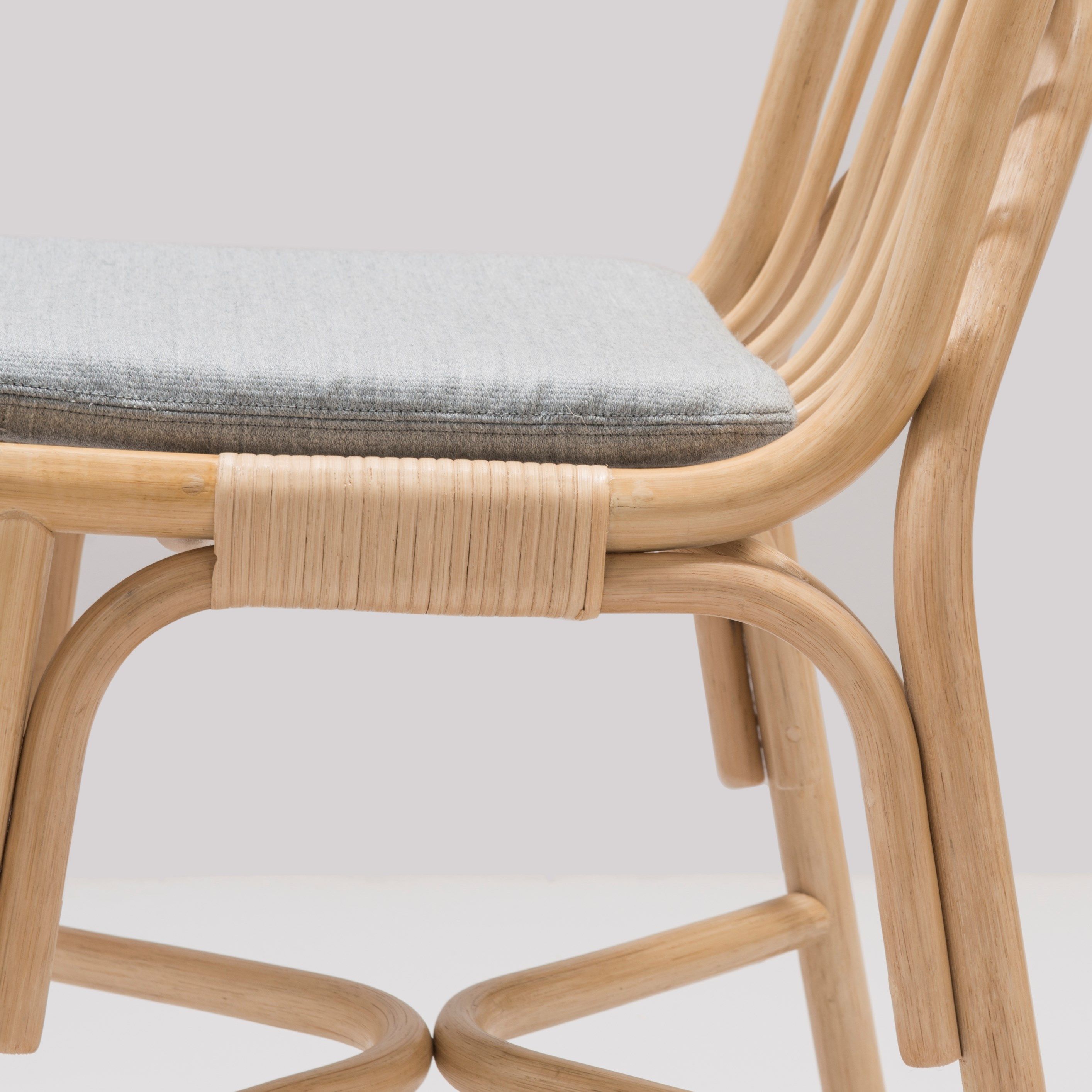 Rattan chair with integrated cushion SILLON By Orchid Edition design ...