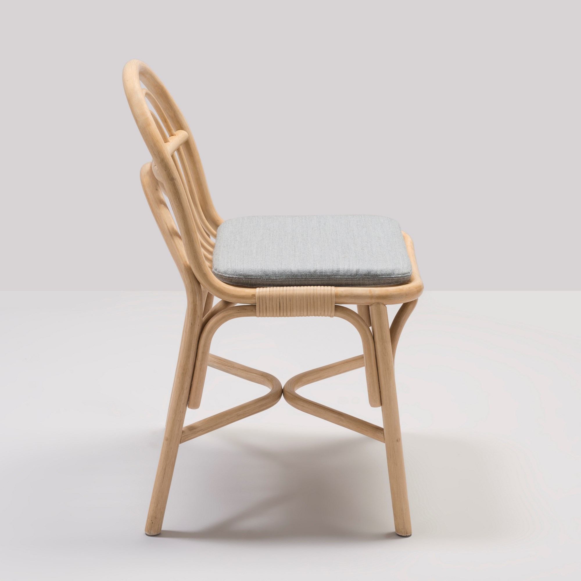 Rattan chair with integrated cushion SILLON By Orchid Edition design ...