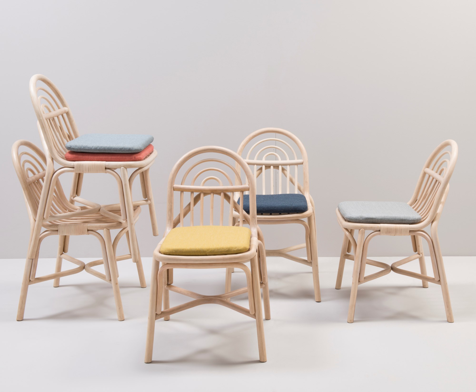 Rattan chair with integrated cushion SILLON By Orchid Edition design ...