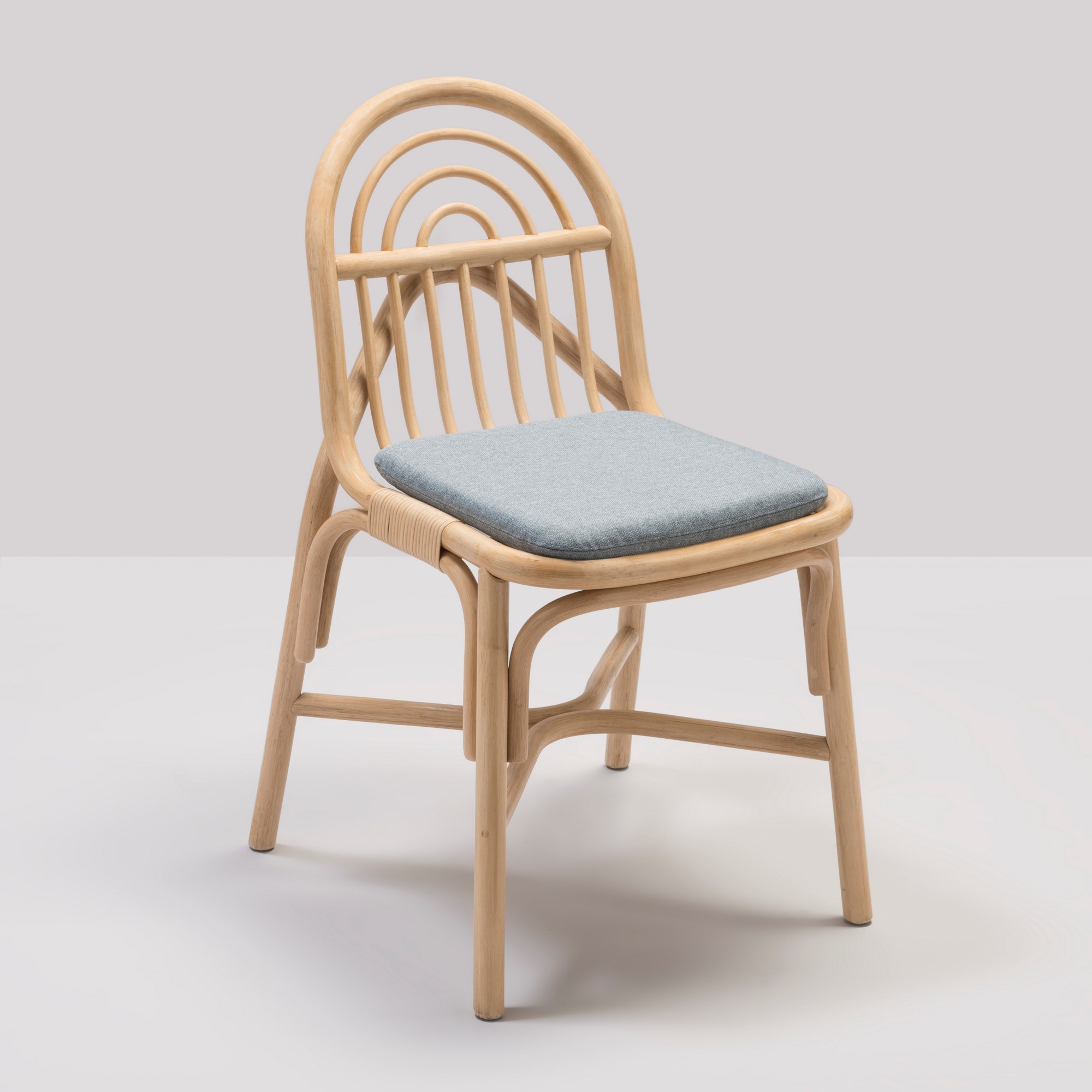 Rattan chair with integrated cushion SILLON By Orchid Edition design ...
