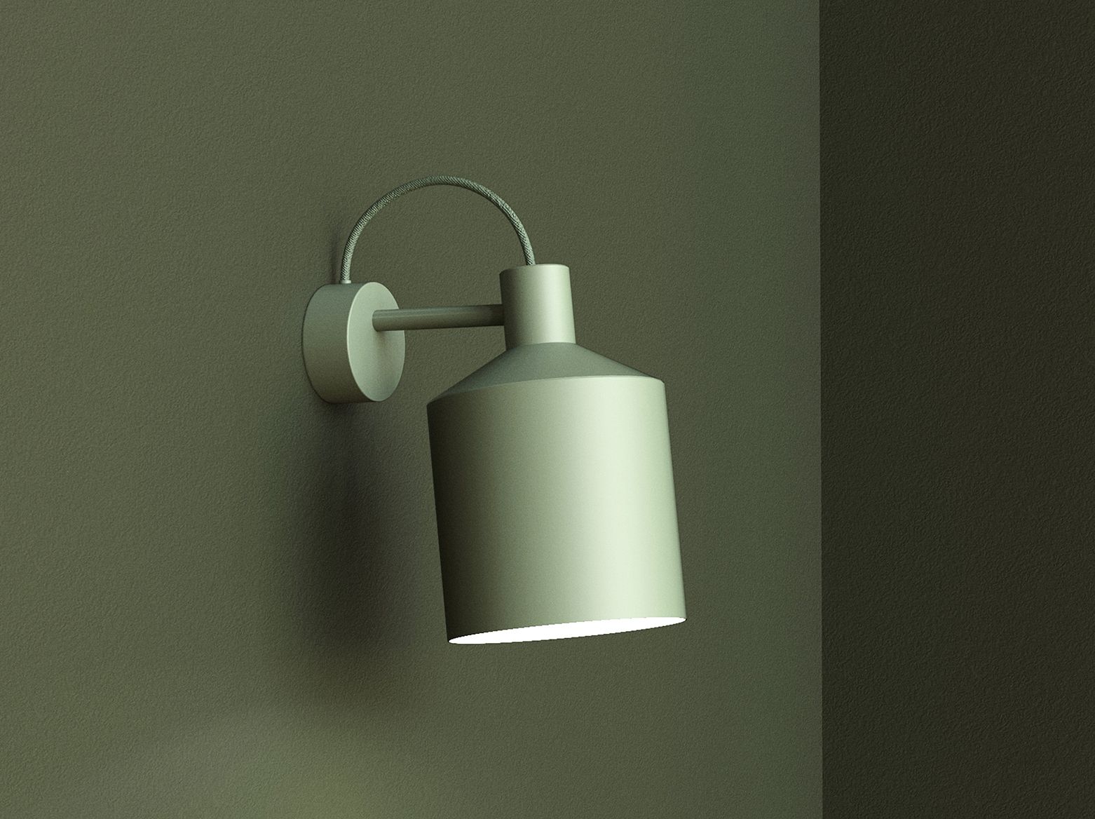 SILO Painted aluminum wall lamp By Zero | design NOTE Design Studio