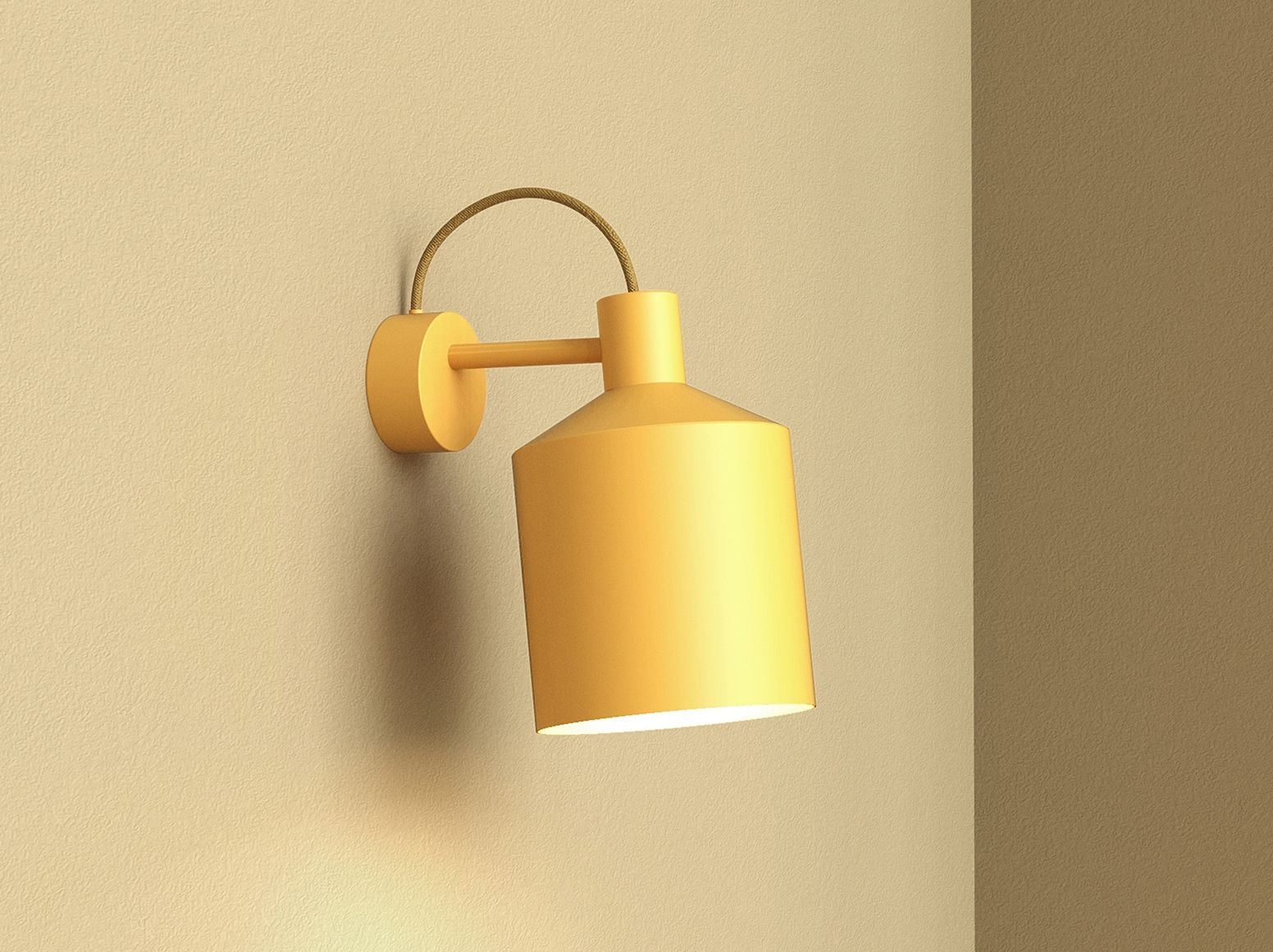 SILO Painted aluminum wall lamp By Zero | design NOTE Design Studio