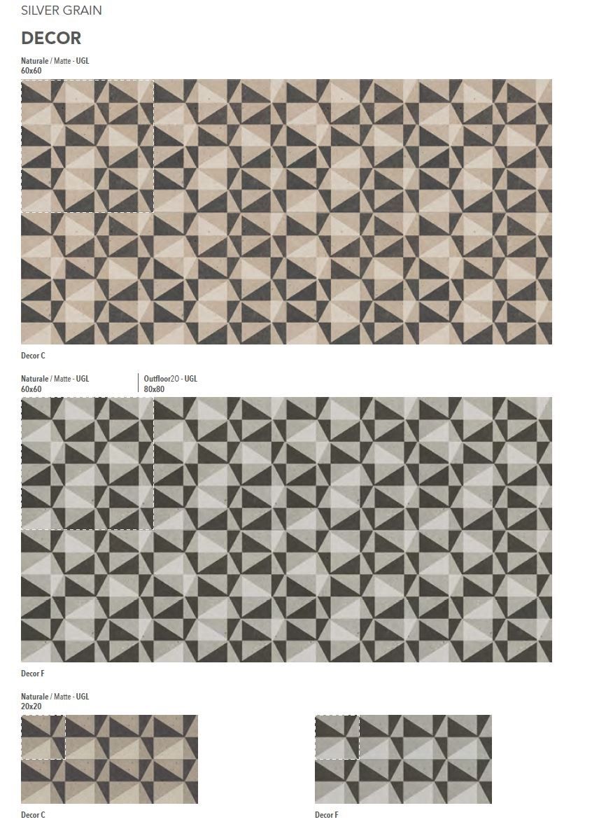 Porcelain stoneware wall/floor tiles with stone effect SILVER GRAIN ...