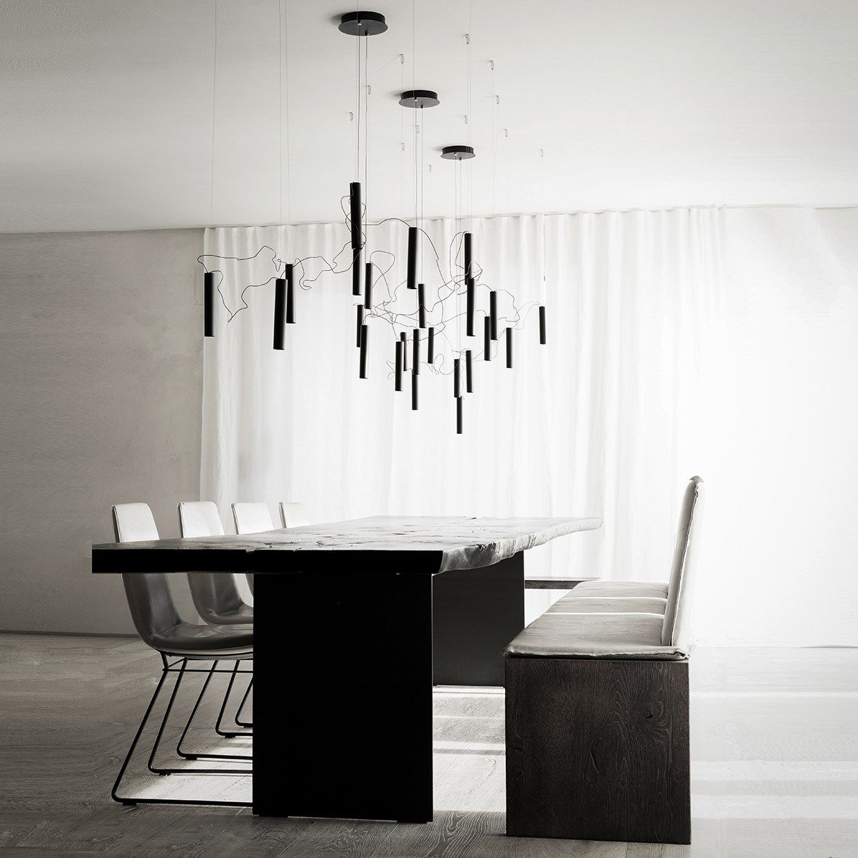 SIMBIOSI LED metal pendant lamp By DAVIDE GROPPI | design Davide Groppi