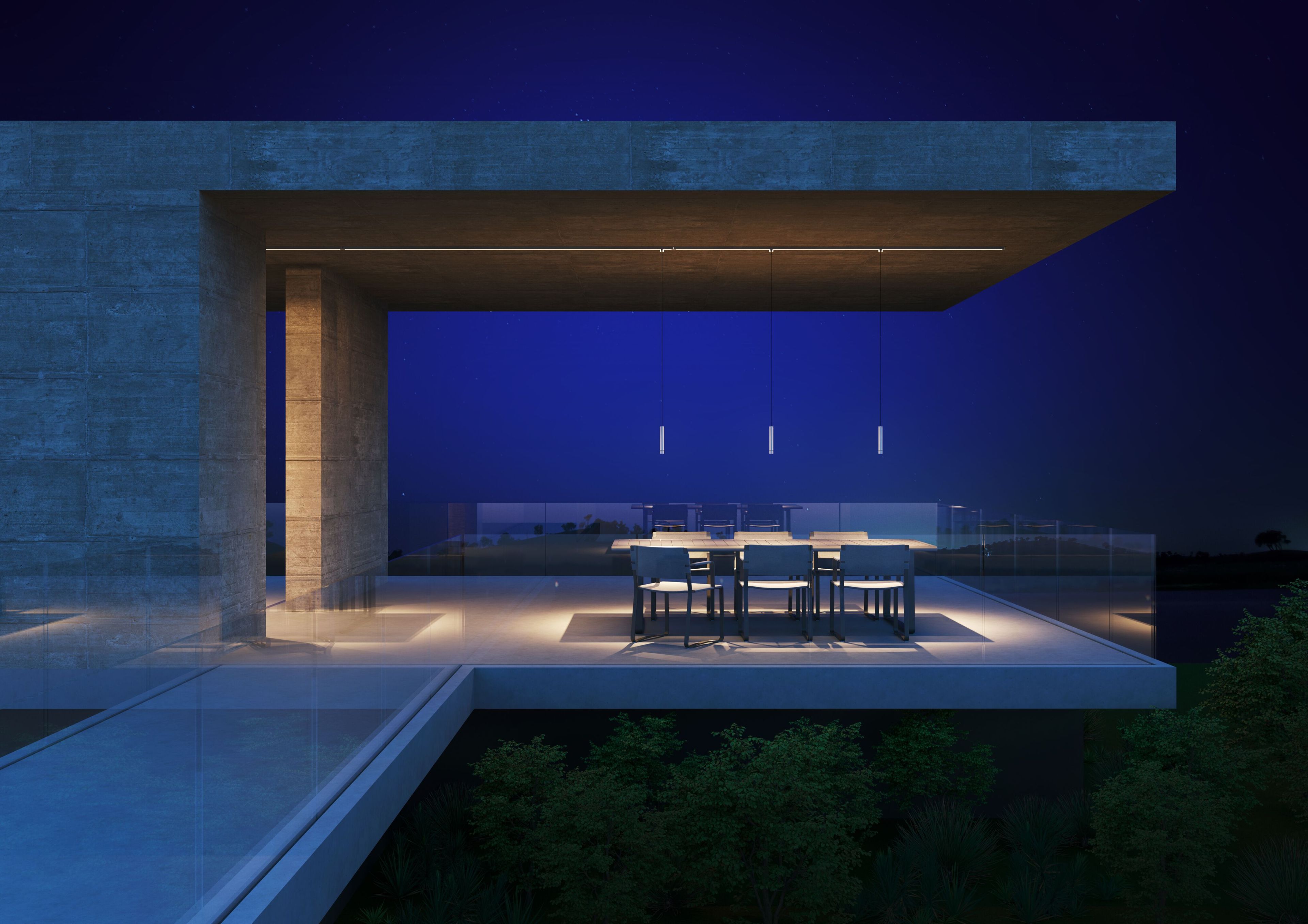 IP SYSTEM® IP54 dual power linear light system By SIMES