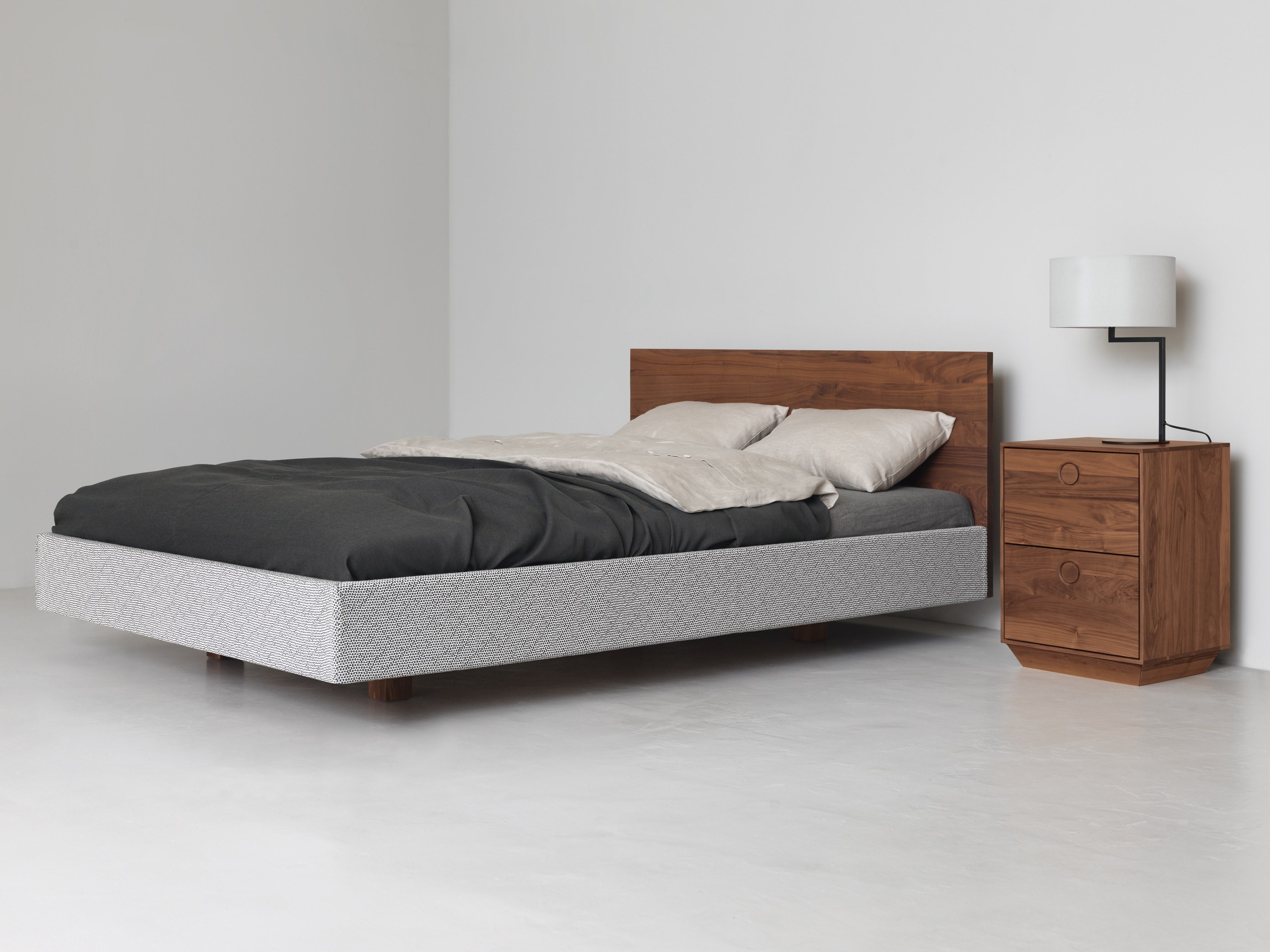 SIMPLE SOFT Solid wood double bed By ZEITRAUM | design Formstelle