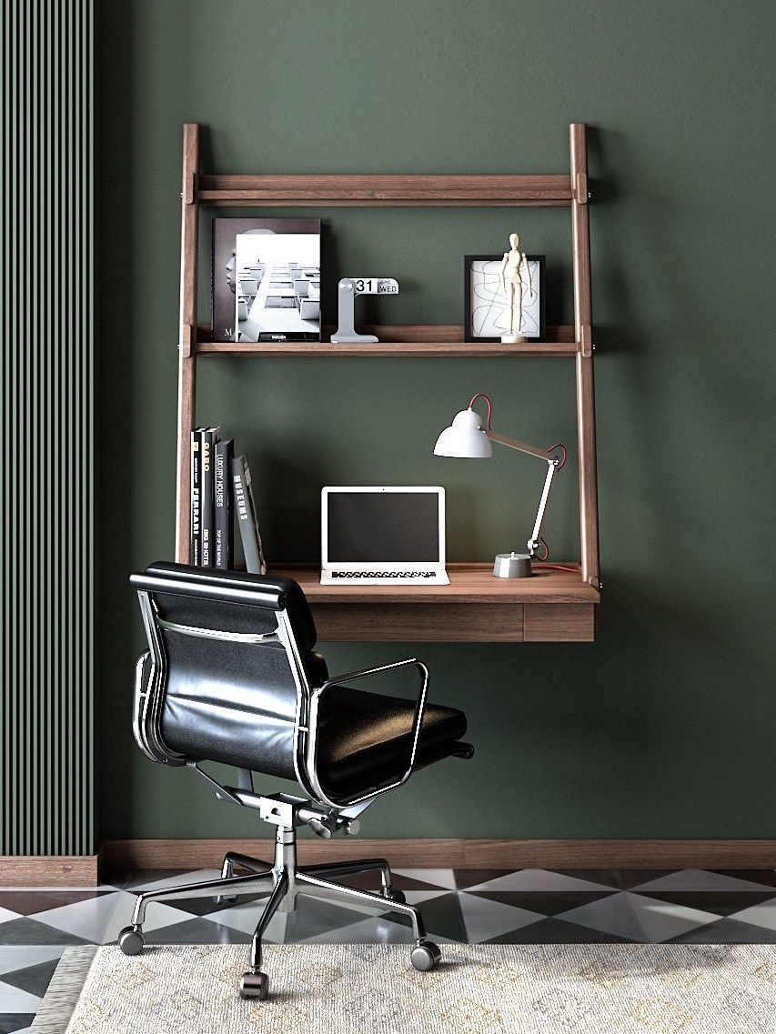 SIMPLYCITY Wall mounted solid wood secretary desk By KARPENTER | design ...