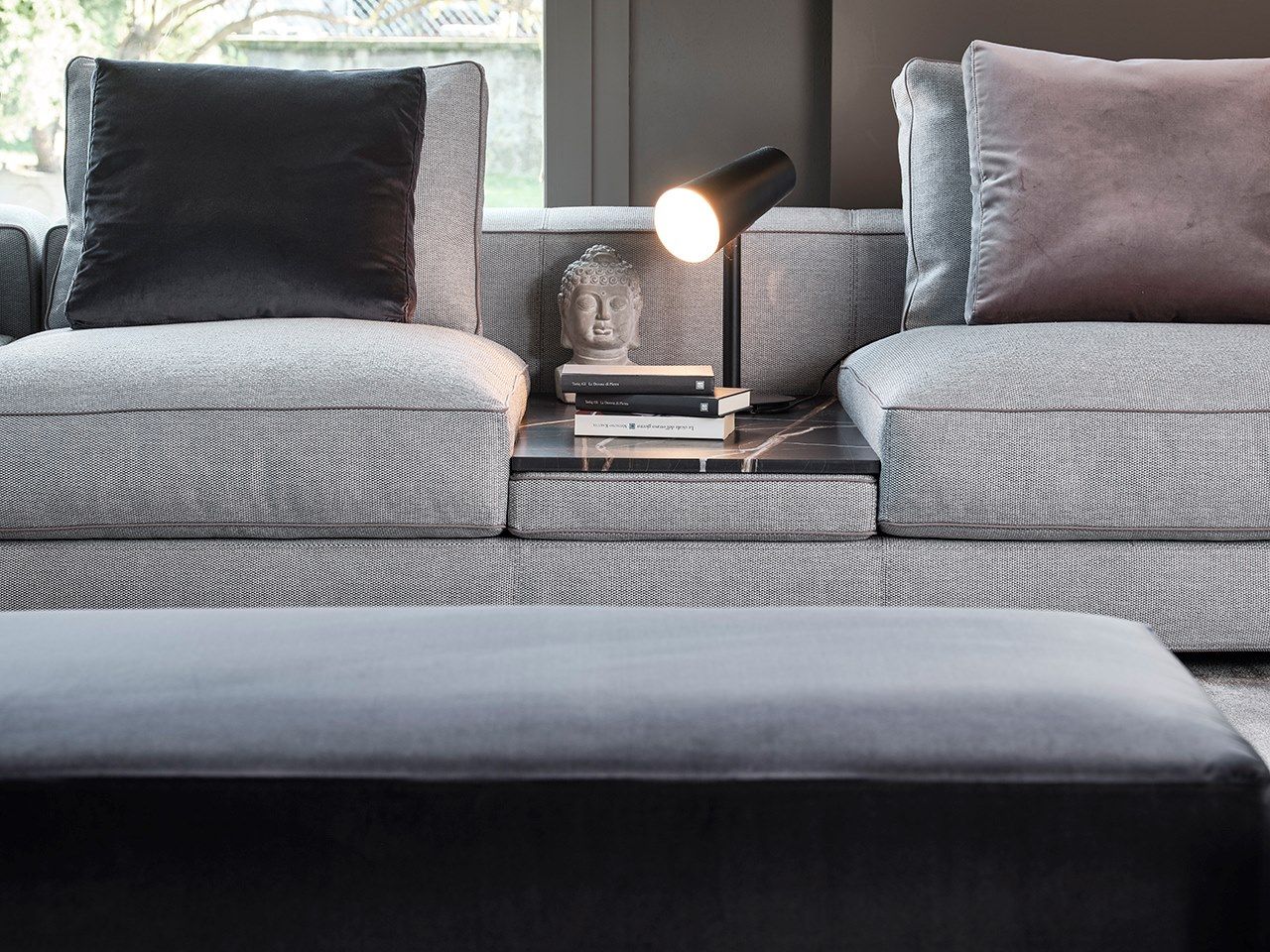 SINFONIA | Corner sofa Corner and modular fabric sofa By Mussi