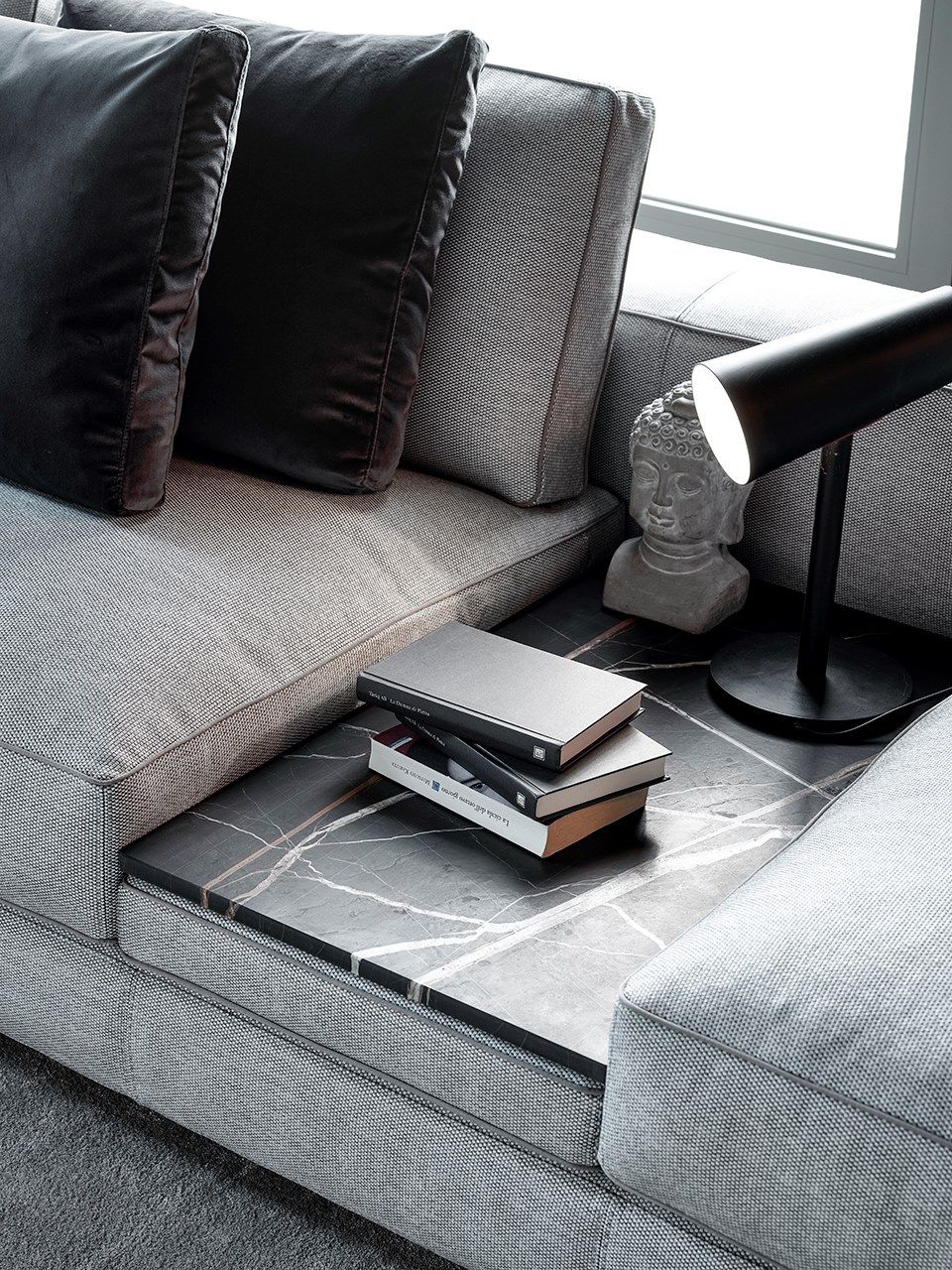 SINFONIA | Corner sofa Corner and modular fabric sofa By Mussi