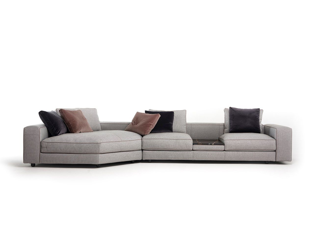 SINFONIA | Corner sofa Corner and modular fabric sofa By Mussi