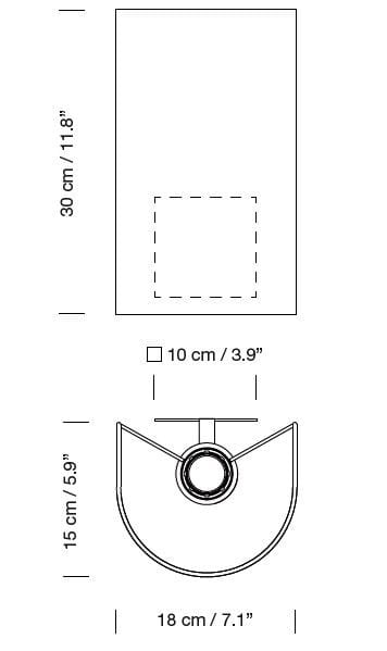 SINGULAR LED linen wall light By Santa & Cole | design Miguel Milà