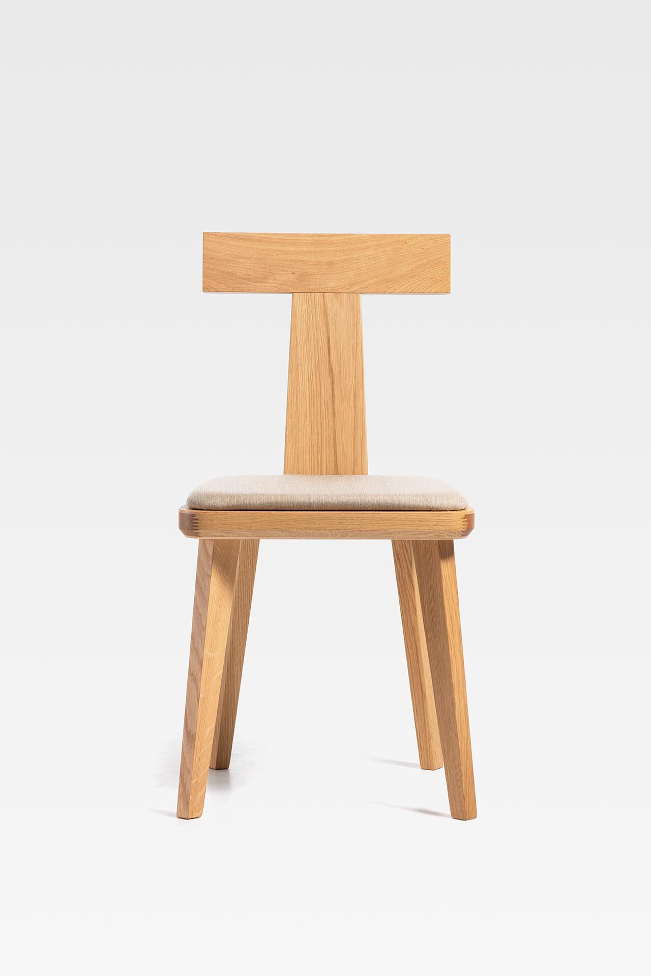 T COFFEE Sedia in legno con cuscino integrato By SIPA