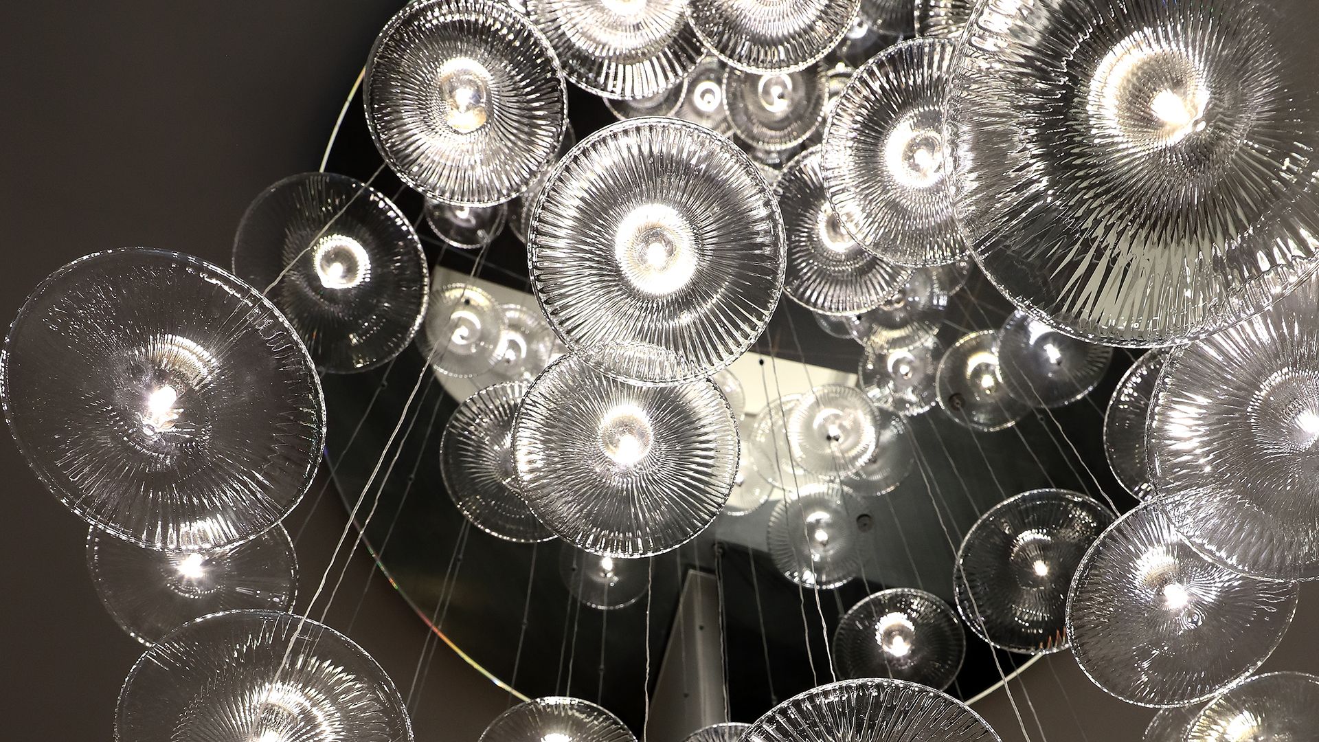 LED Borosilicate glass pendant lamp SIRIUS By Reflex