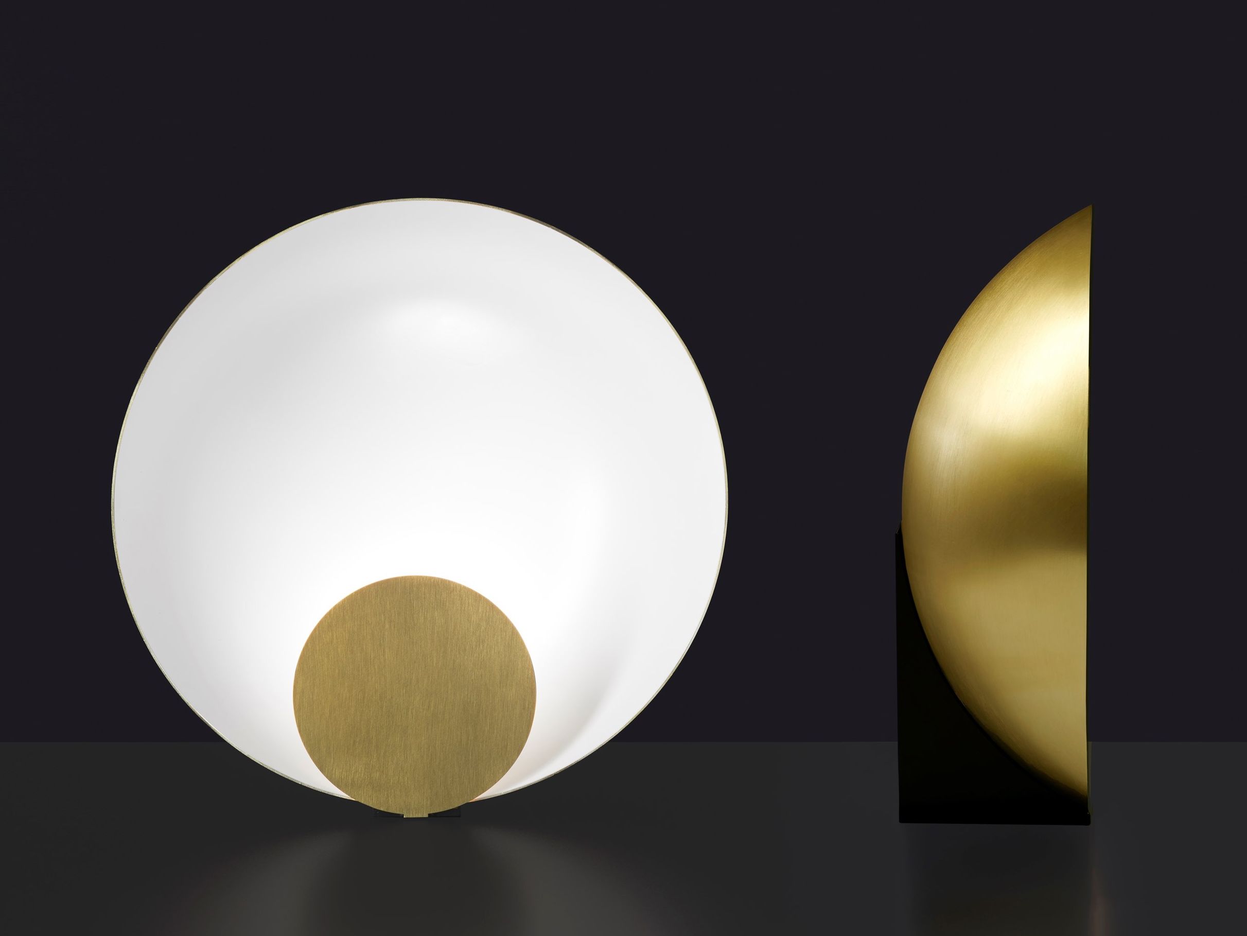 LED indirect light metal table lamp SIRO By Oluce