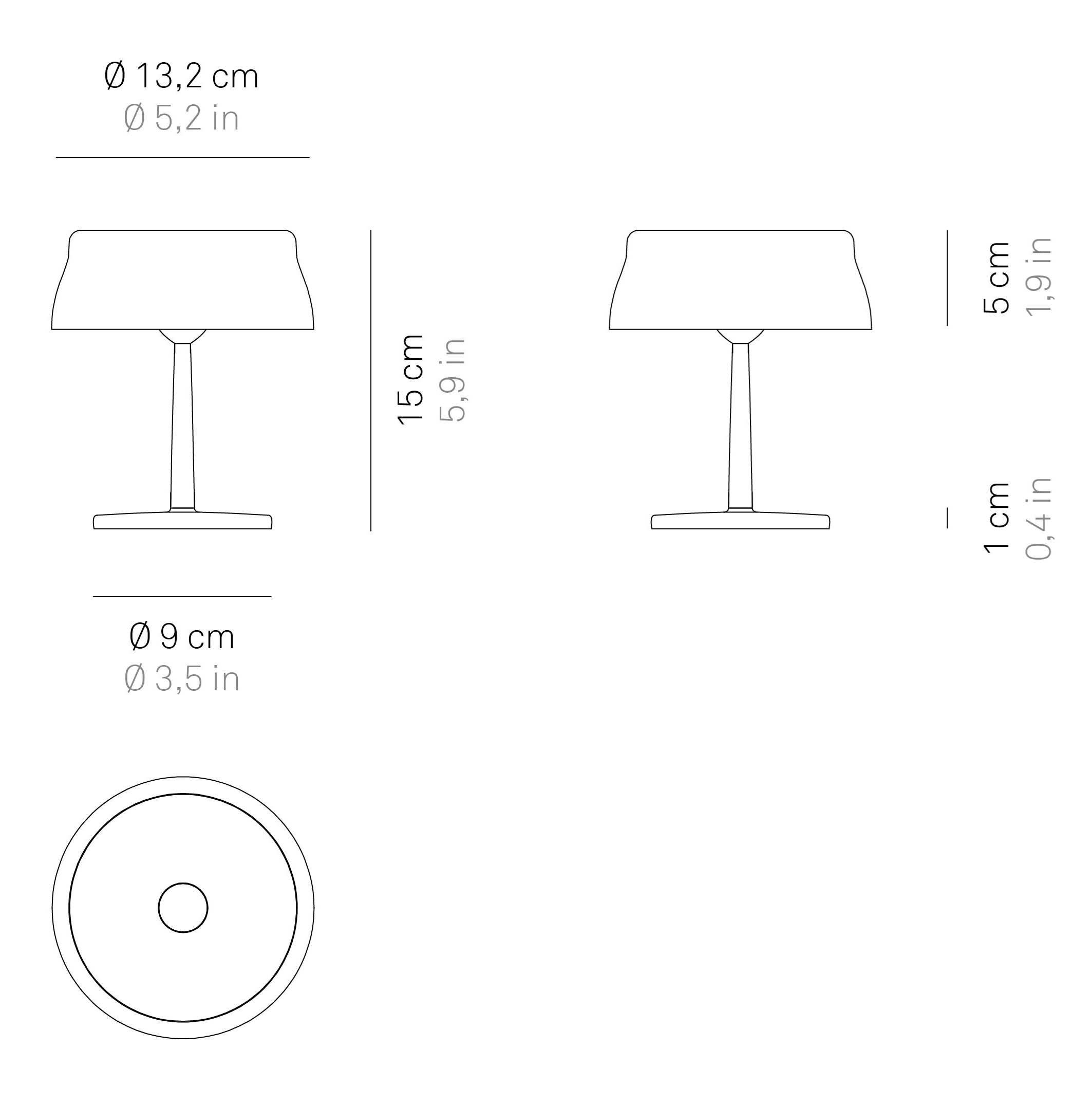 LED die cast aluminium table lamp with USB charging cordless ...