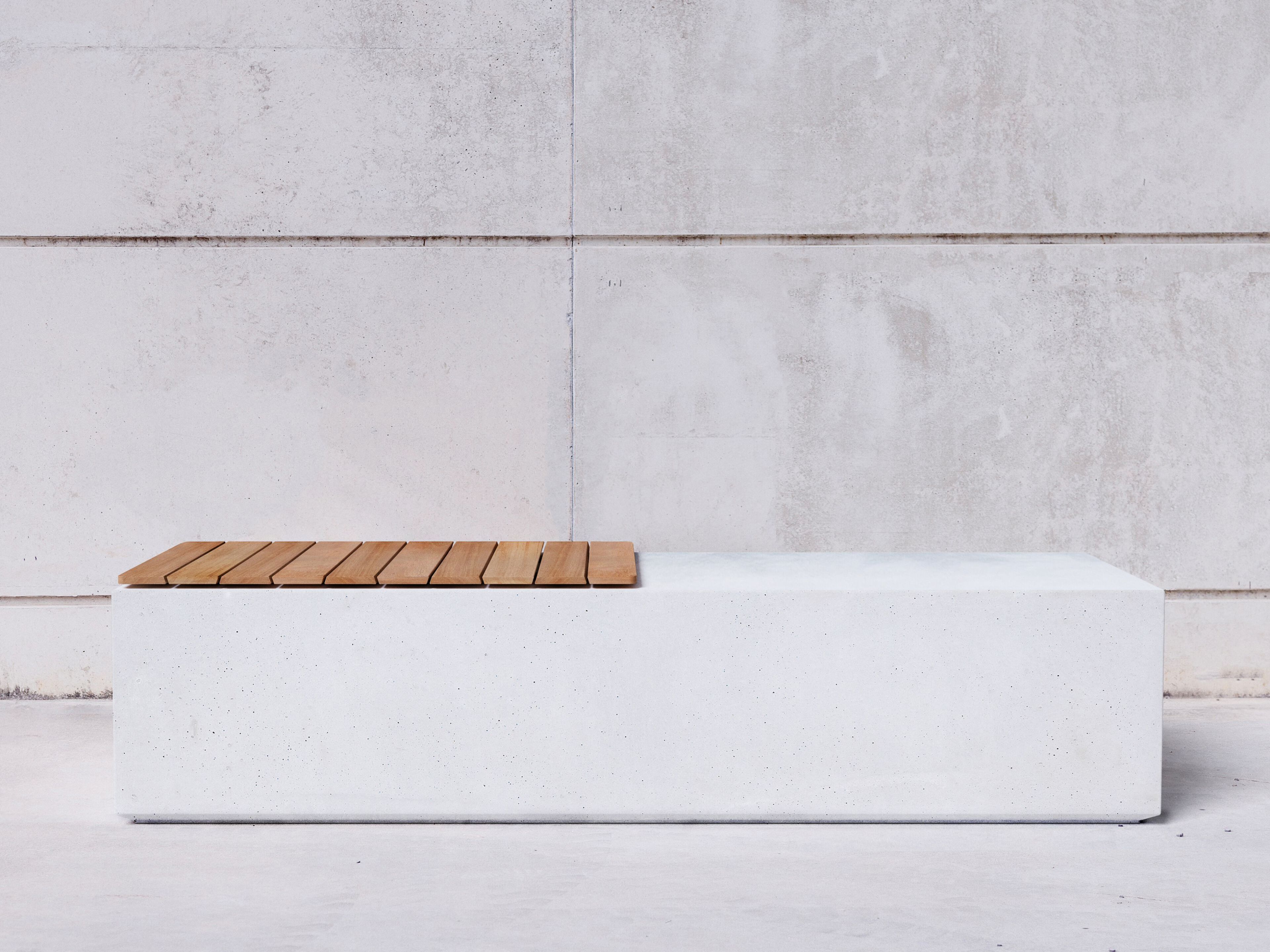 BOX TO BOX Modular backless concrete bench By SIT | design João Carvalho