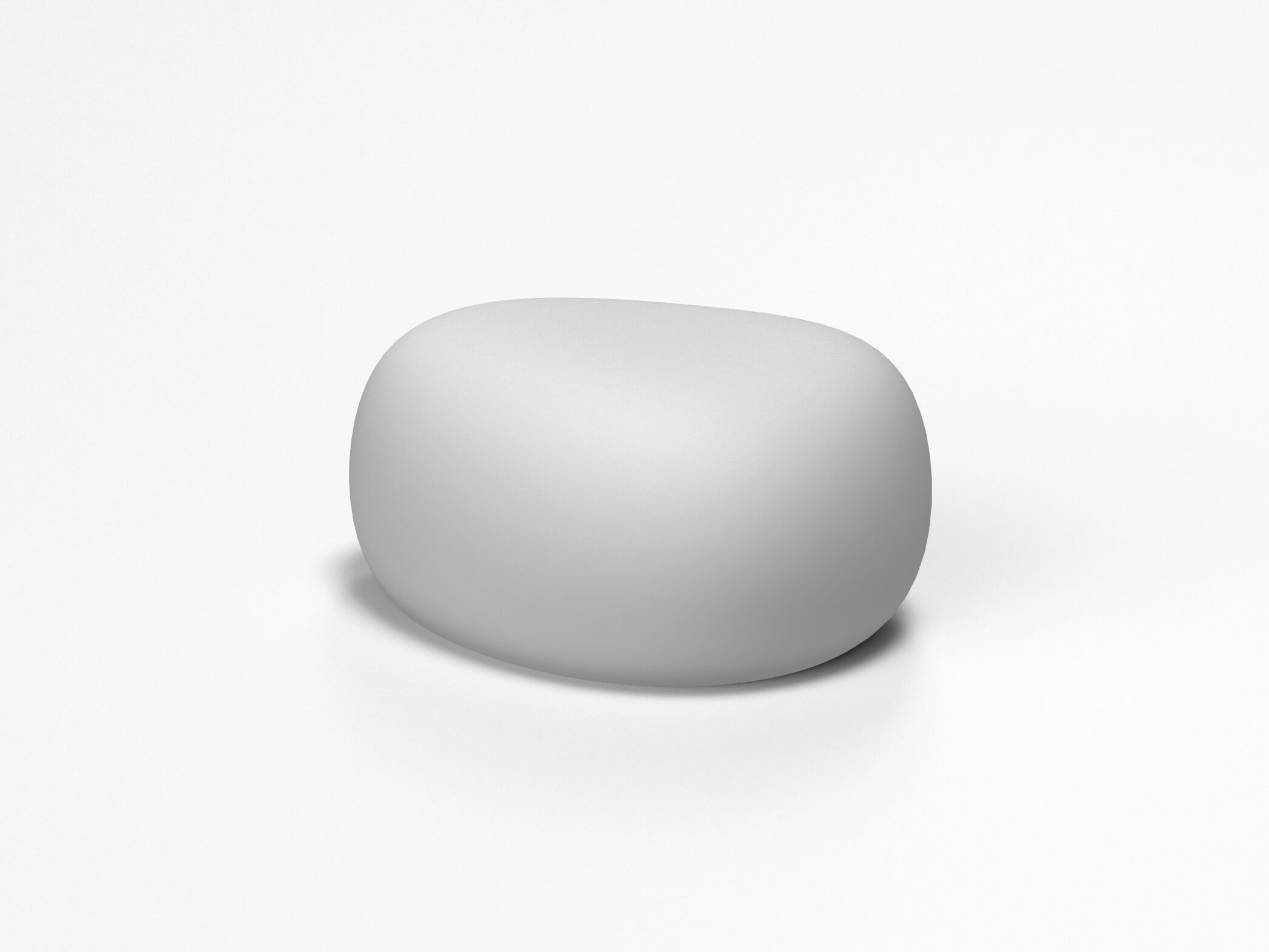 STEEN Oval coated foam pouf By SIXINCH