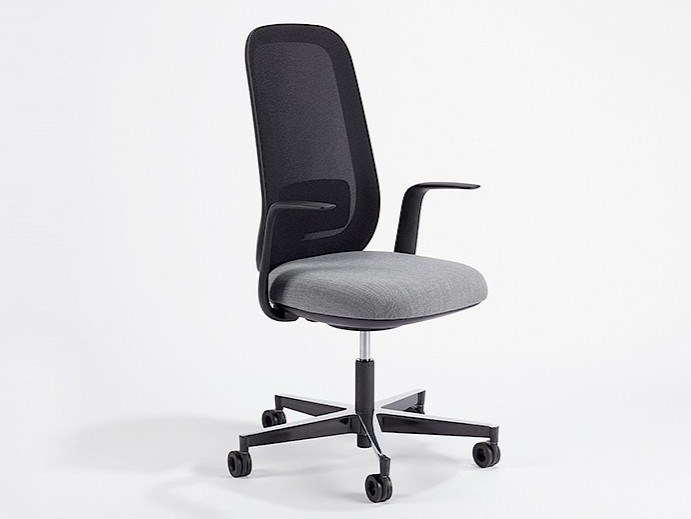 Swivel fabric office chair with armrests SKATE By Sitland design ...