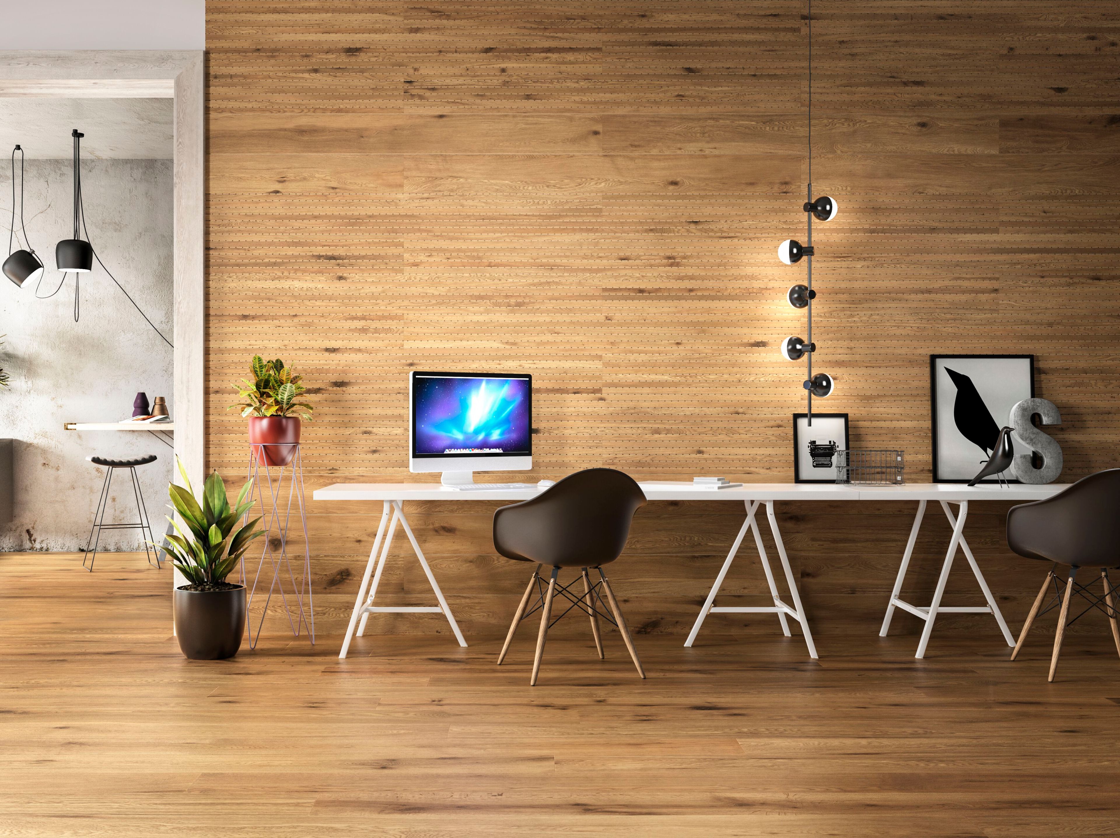 AKUSTIKA WOOD PALLADIO - ROVERE MASER Wall tiles By SKEMA