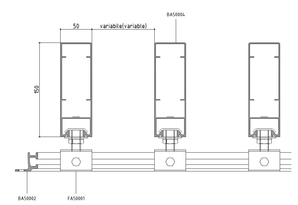 SKIN BATTENS 50 | 3D Wall Cladding with metal effect By ForMe Design