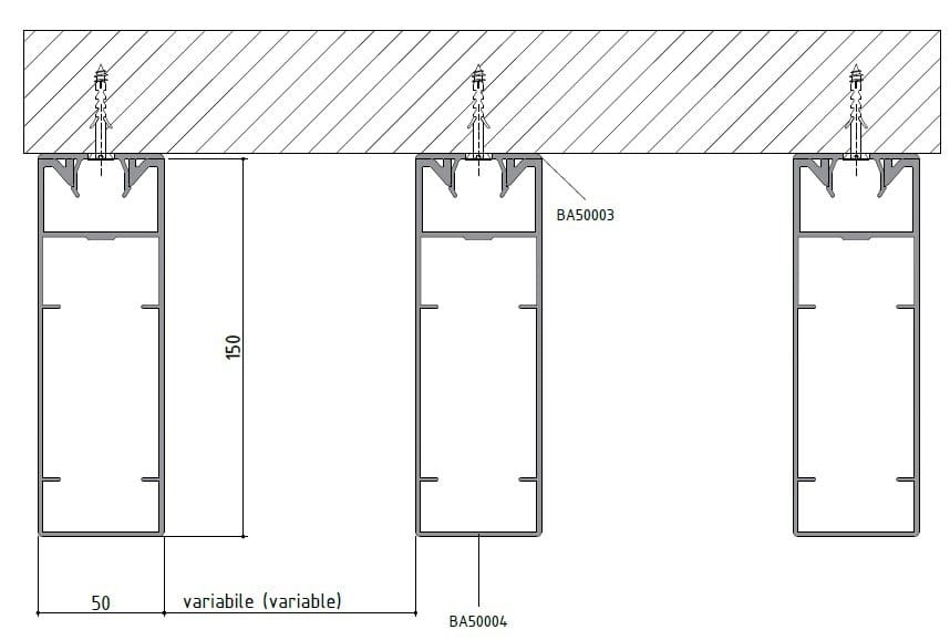 SKIN BATTENS 50 | 3D Wall Cladding with metal effect By ForMe Design