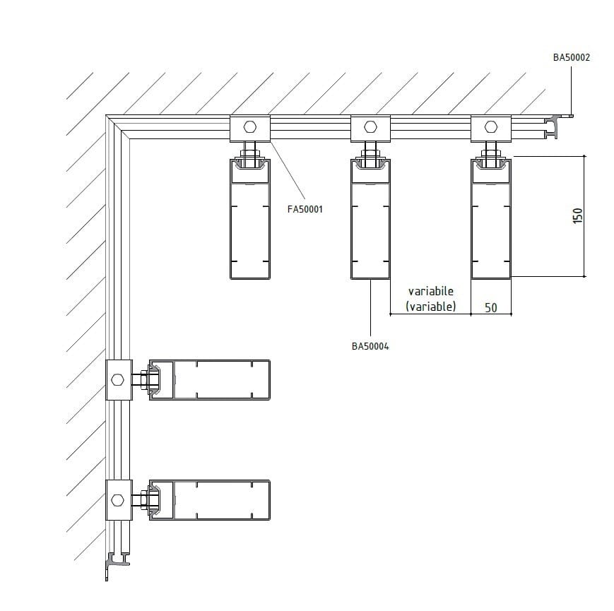 SKIN BATTENS 50 | 3D Wall Cladding with metal effect By ForMe Design