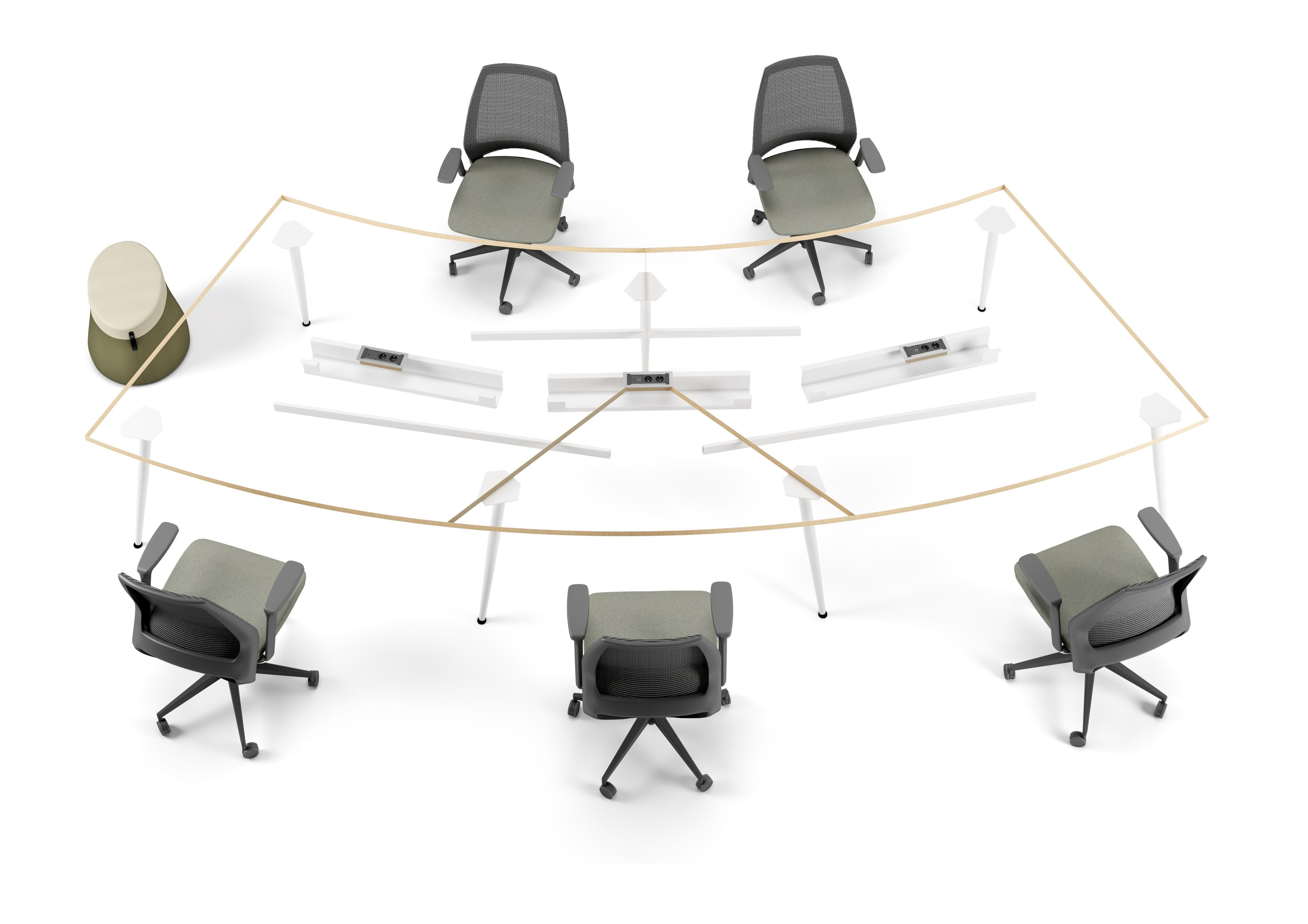 SKINNY | Meeting table Skinny Collection By Cider Edition