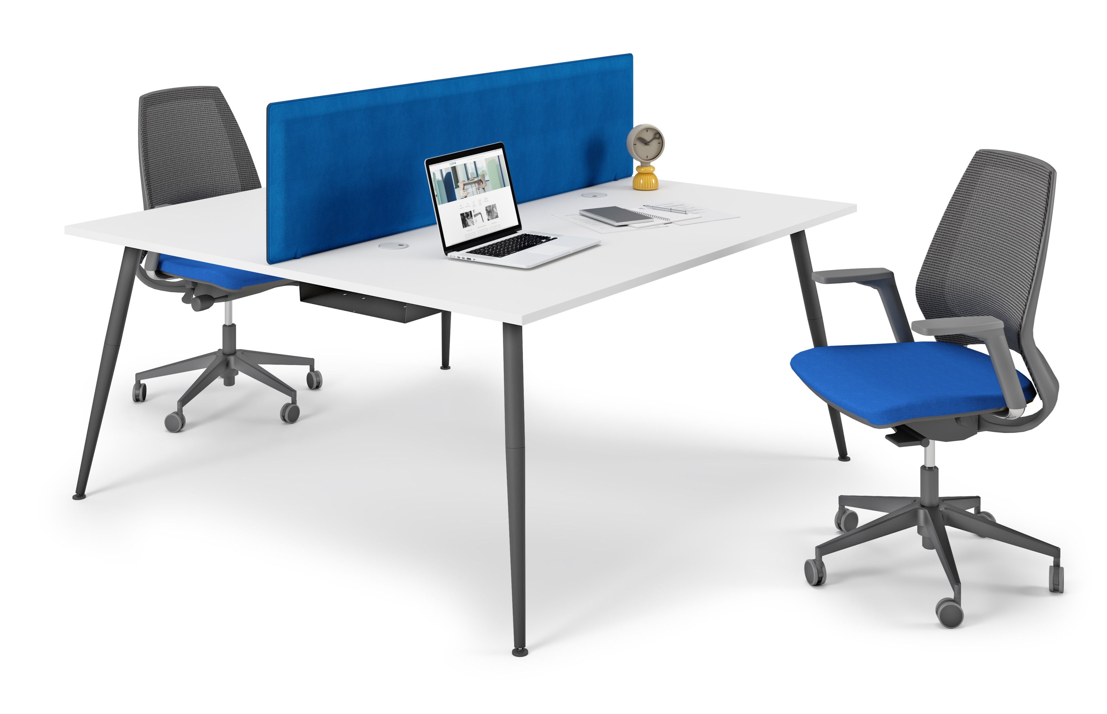 SKINNY | Office desk with sound absorbing screens Skinny Collection By ...