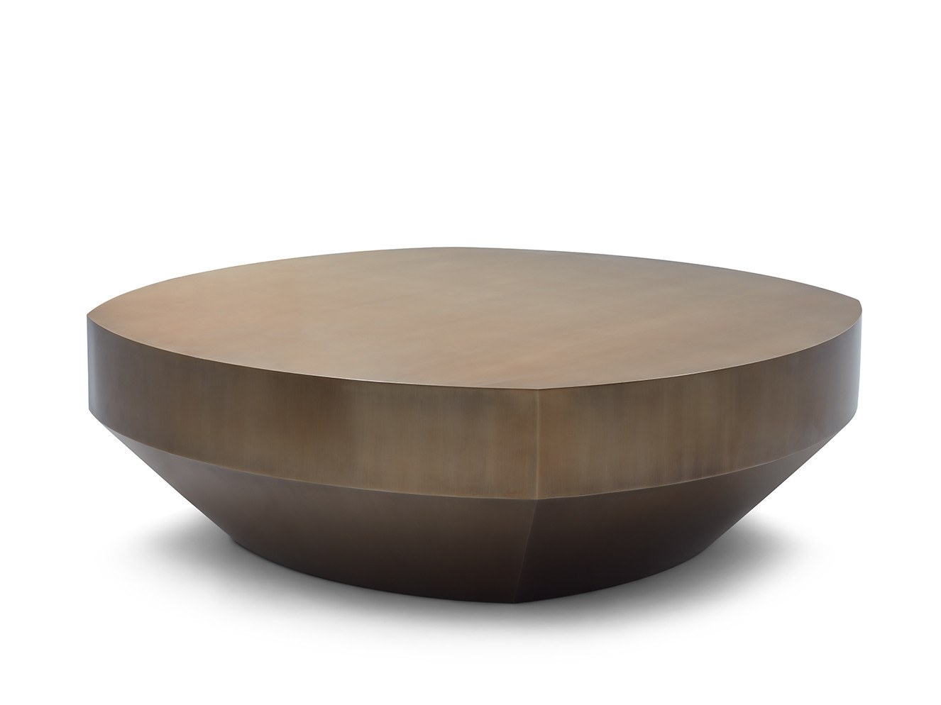 SKY | Coffee table Low round stainless steel coffee table By HC28 ...