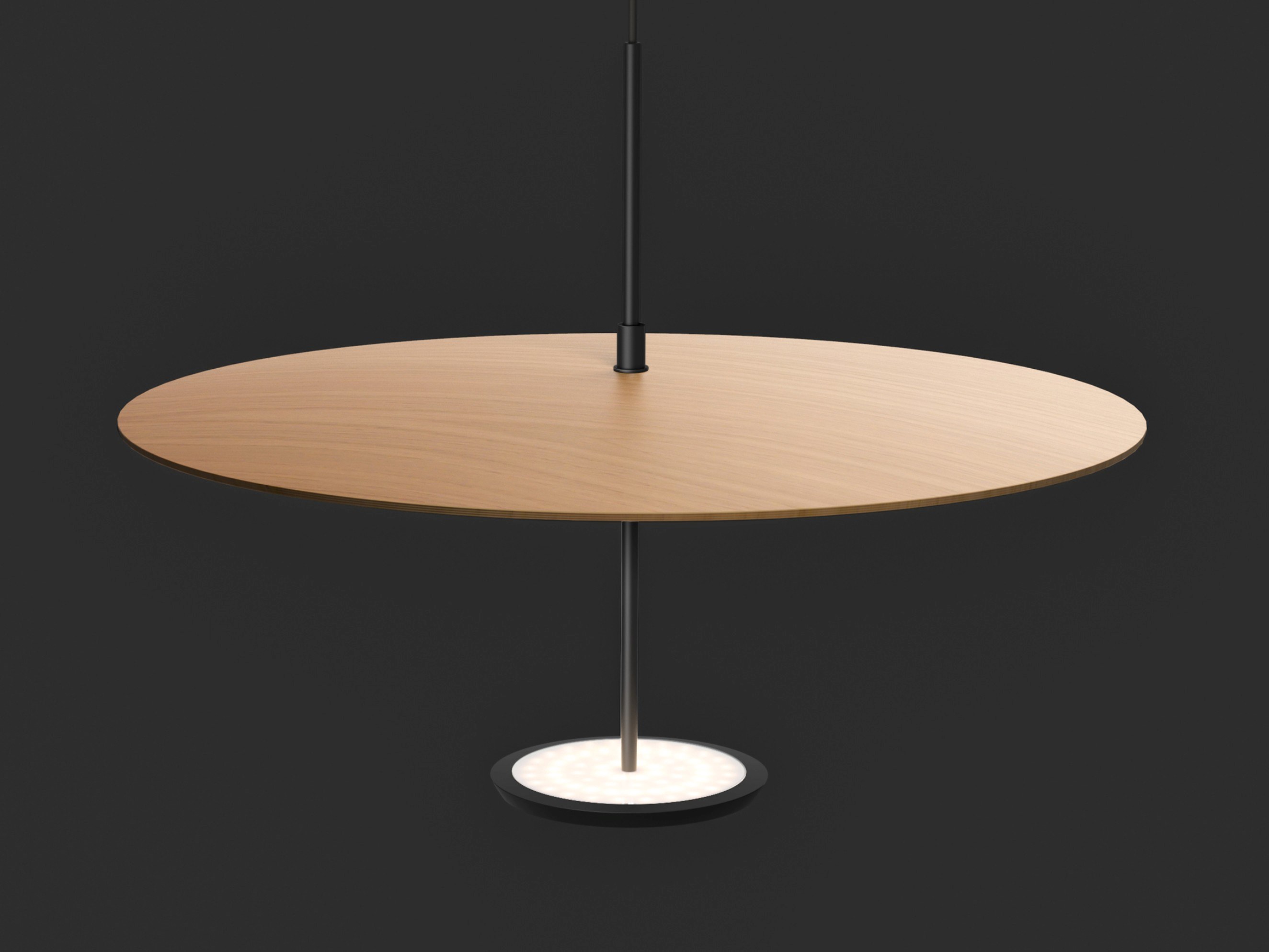 SKY DOME LED dimmable aluminium and wood pendant lamp By Pablo Designs