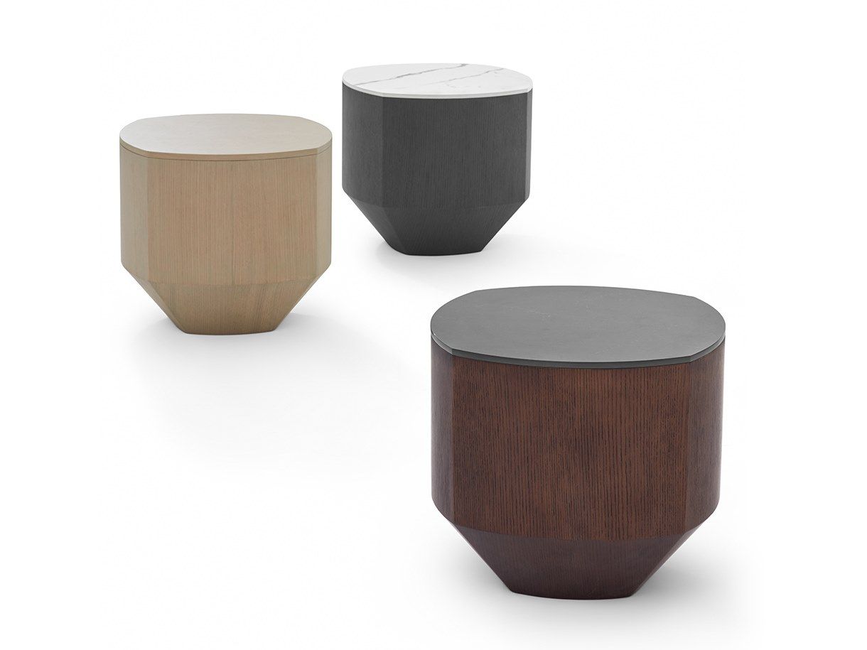 SKY | Side table Round wooden coffee table for living room By HC28 ...