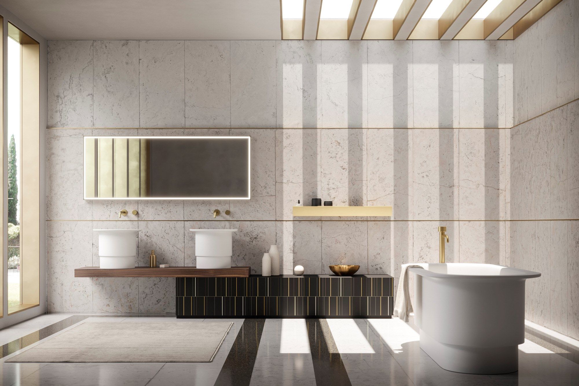 SKY TEXTURE 12 vanity unit By Arbi Arredobagno