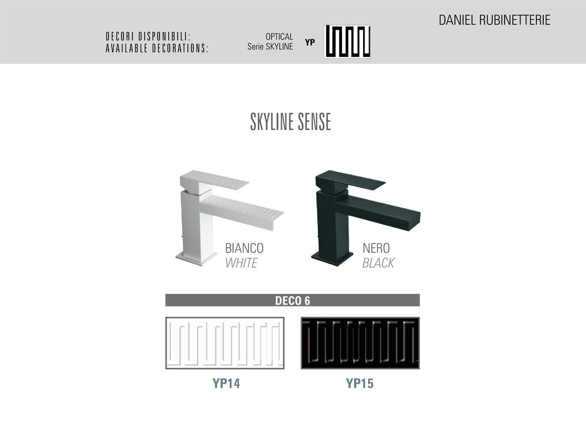 SKYLINE DEKORA SENSE | Miscelatore per lavabo By Daniel Rubinetterie