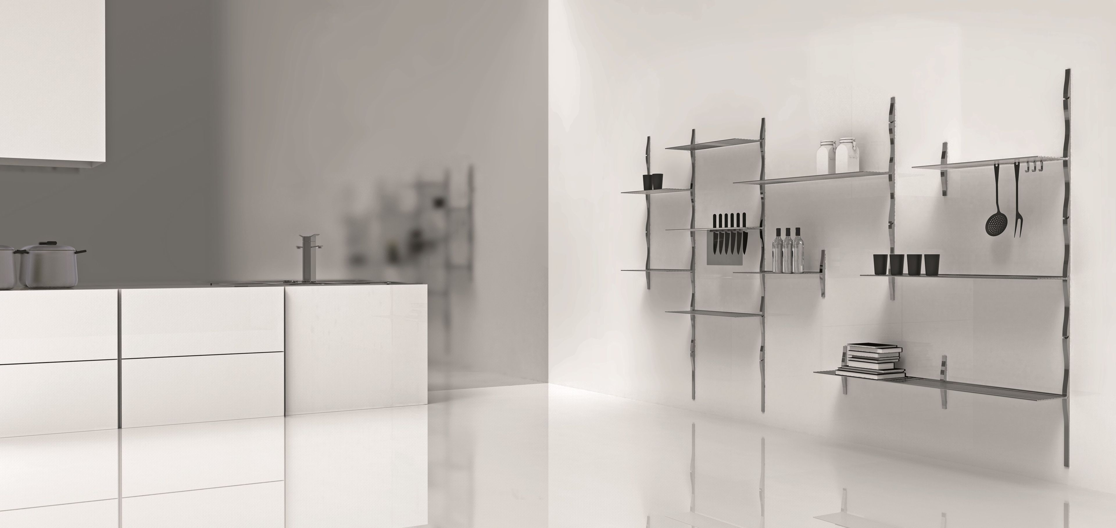 System for kitchen accessories SKYLINE KITCHEN By Cosma
