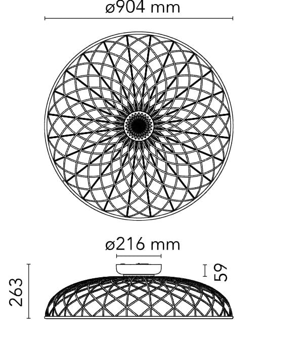 SKYNEST CEILING LED ceiling lamp By Flos | design Marcel Wanders