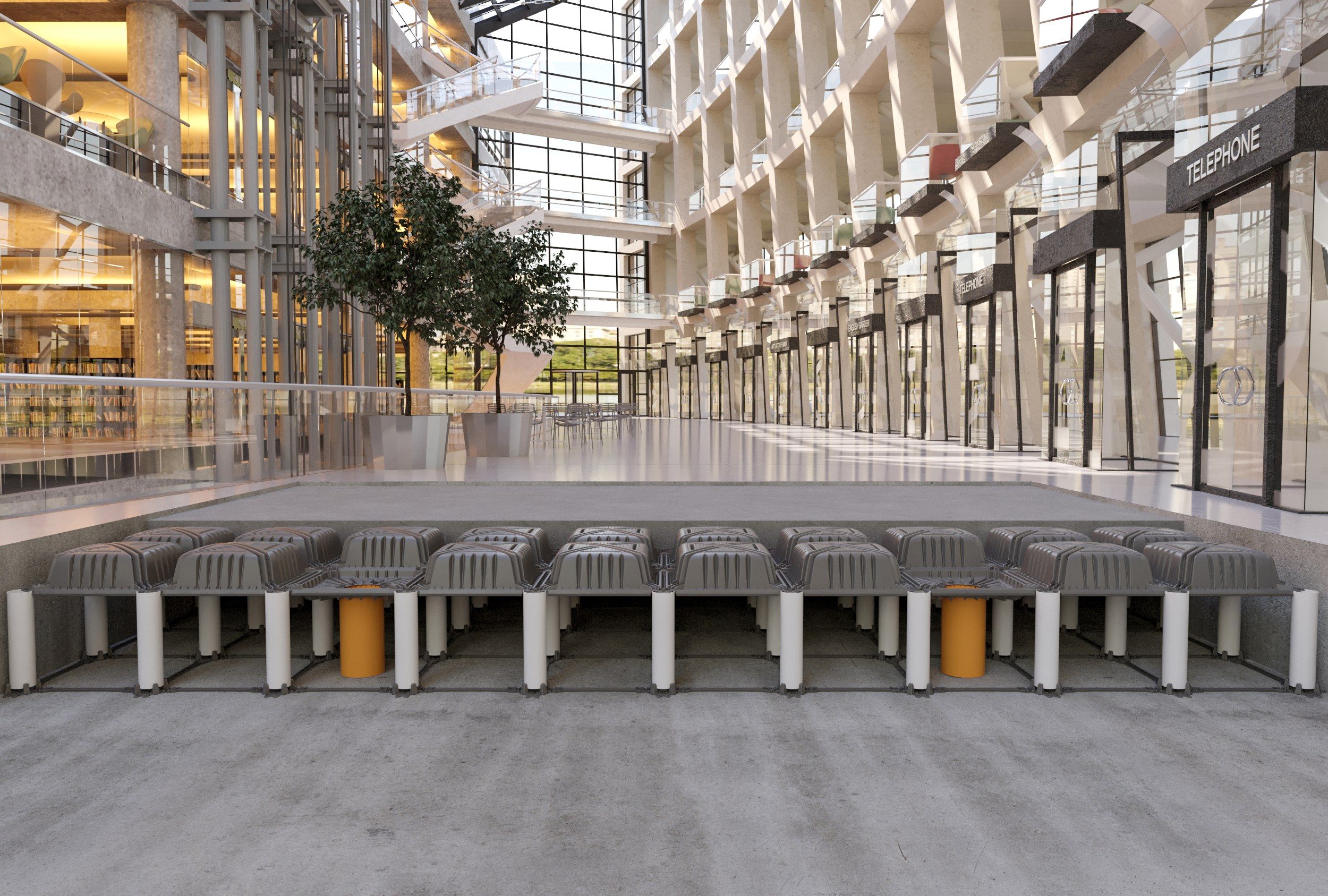 SKYNET Formwork and dome for hollow core slab By Geoplast