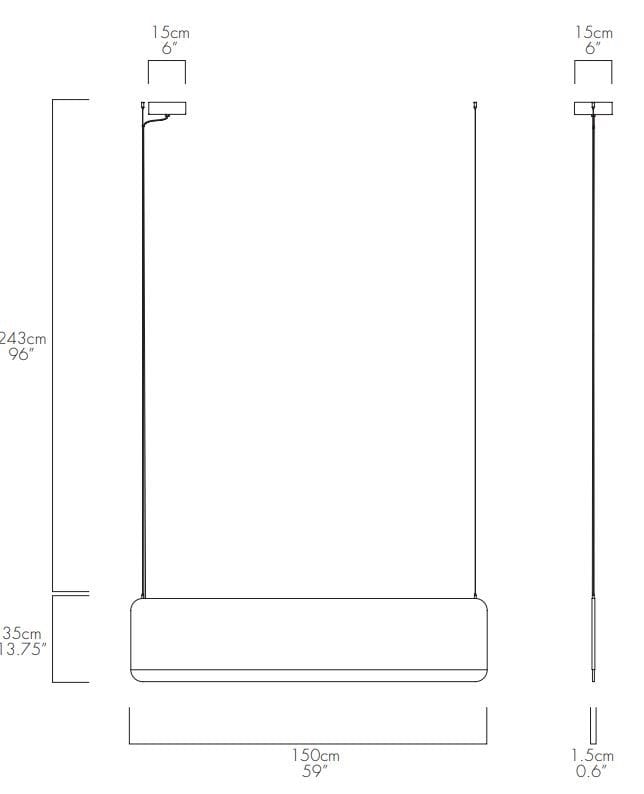 LED felt pendant lamp SLAB 150 Slab Collection By ANDlight design Lukas ...