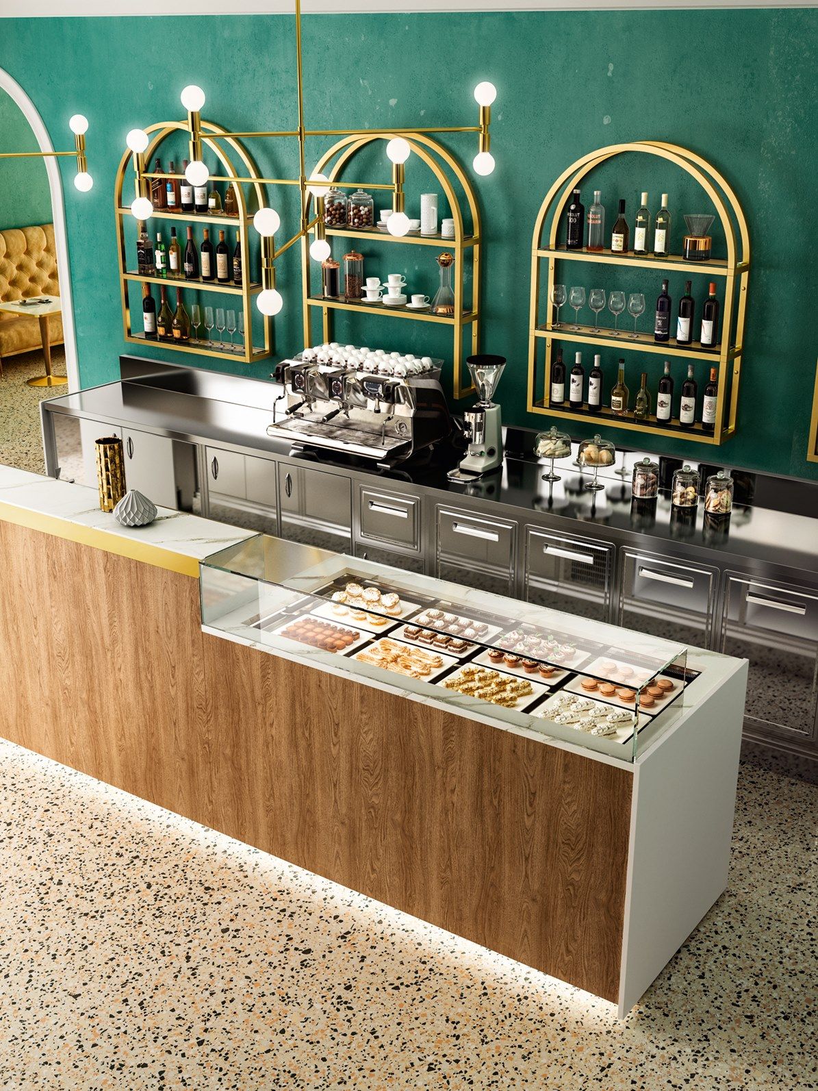 SLACK Barra de bar en laminado By Frigomeccanica