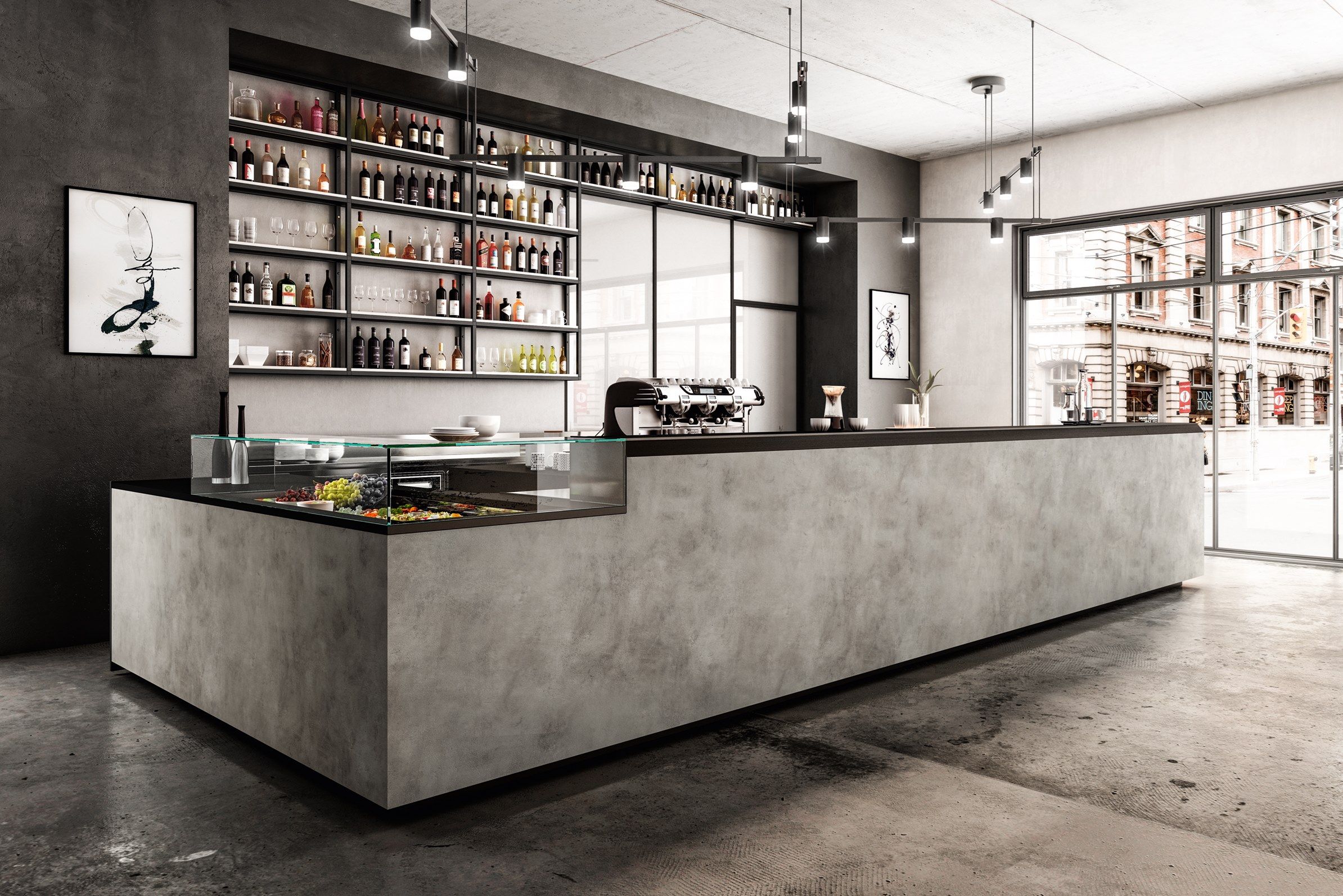 SLACK Barra de bar en laminado By Frigomeccanica