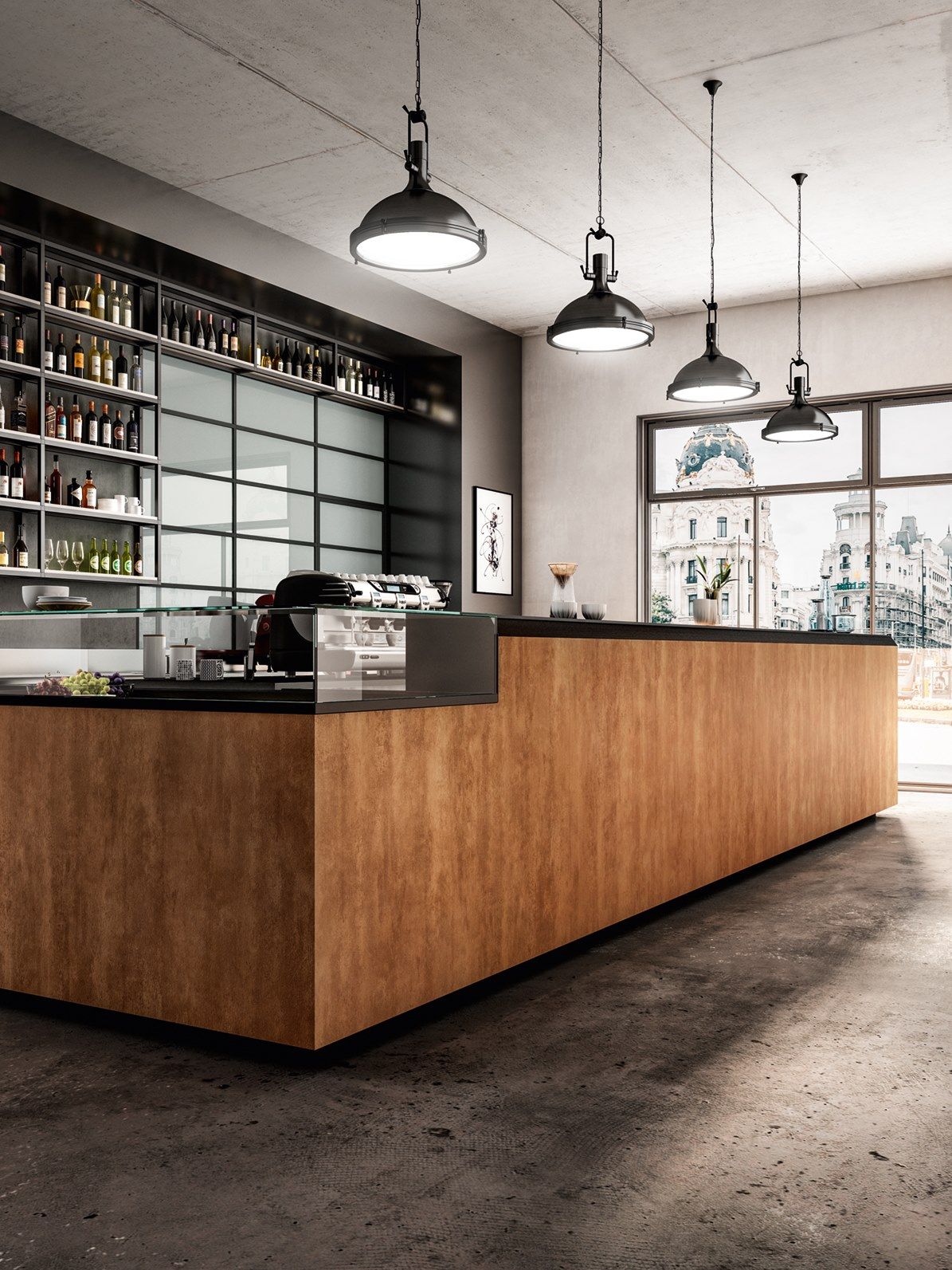 SLACK Barra de bar en laminado By Frigomeccanica