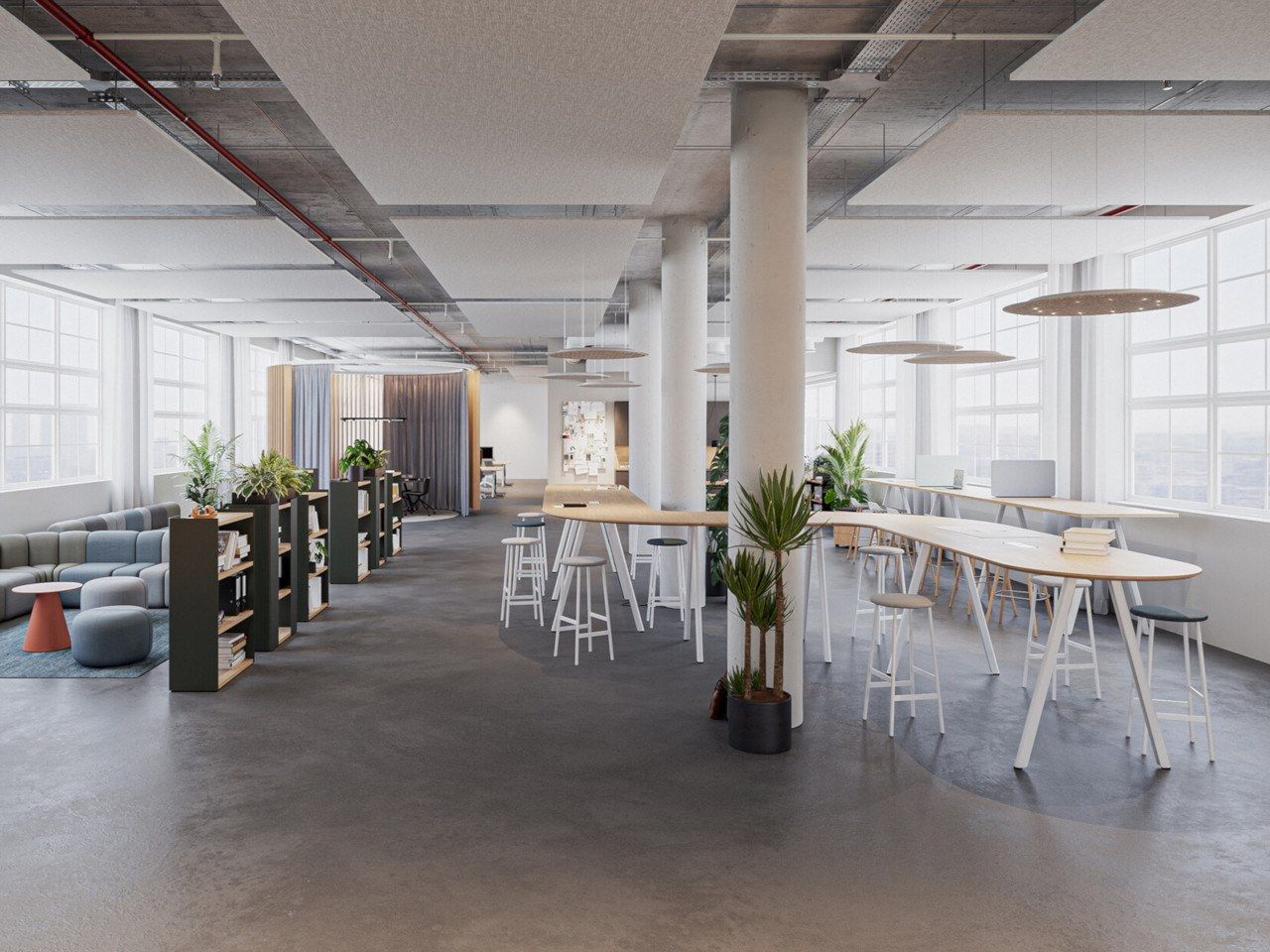 SLIDE CONNECT | High meeting table Modular High meeting table By RENZ ...