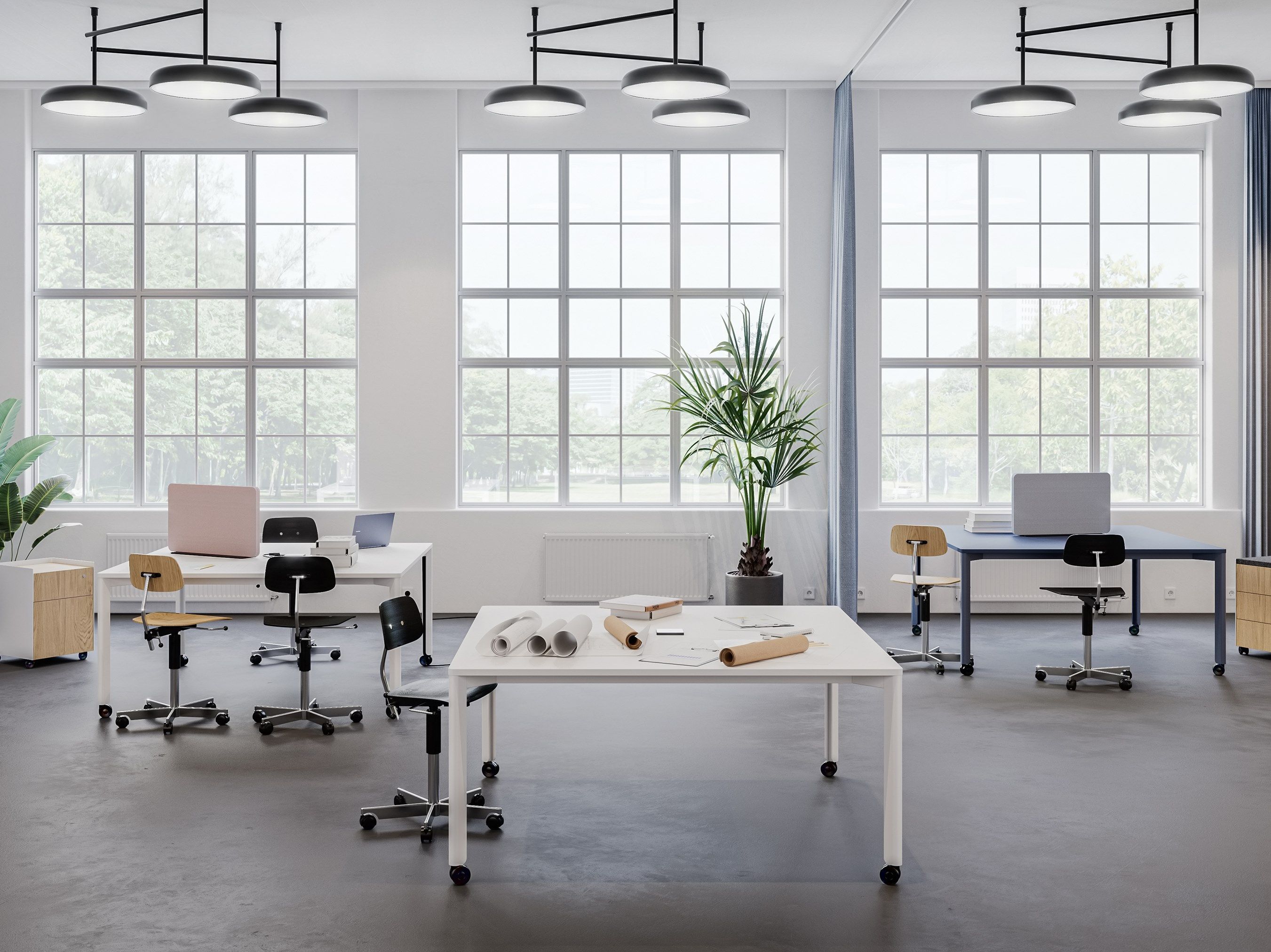 SLIDE Meeting table with castors By RENZ | design kaschkasch